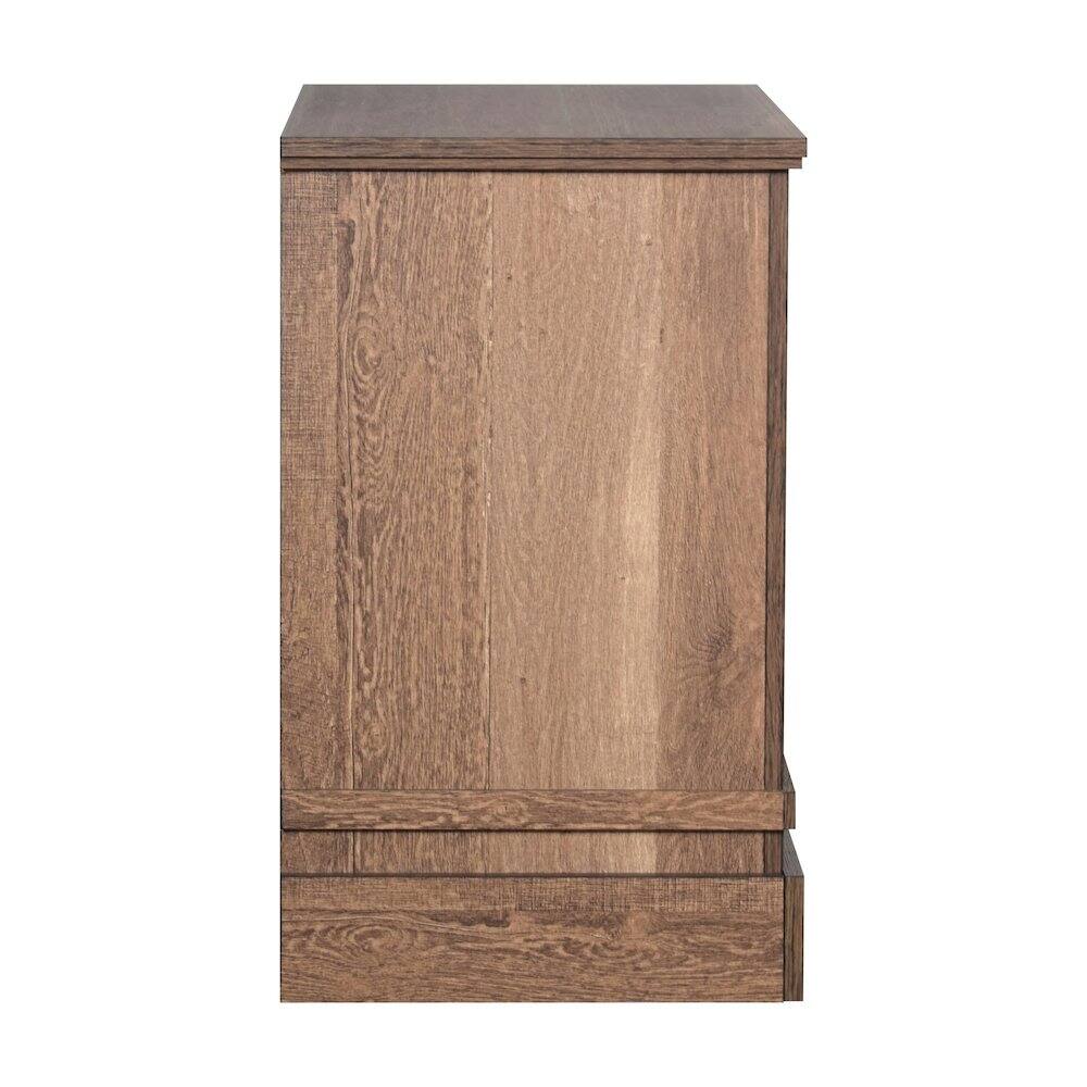 New Classic Furniture Coventry Hall Wood 2 Drawer Nightstand Pecan ...