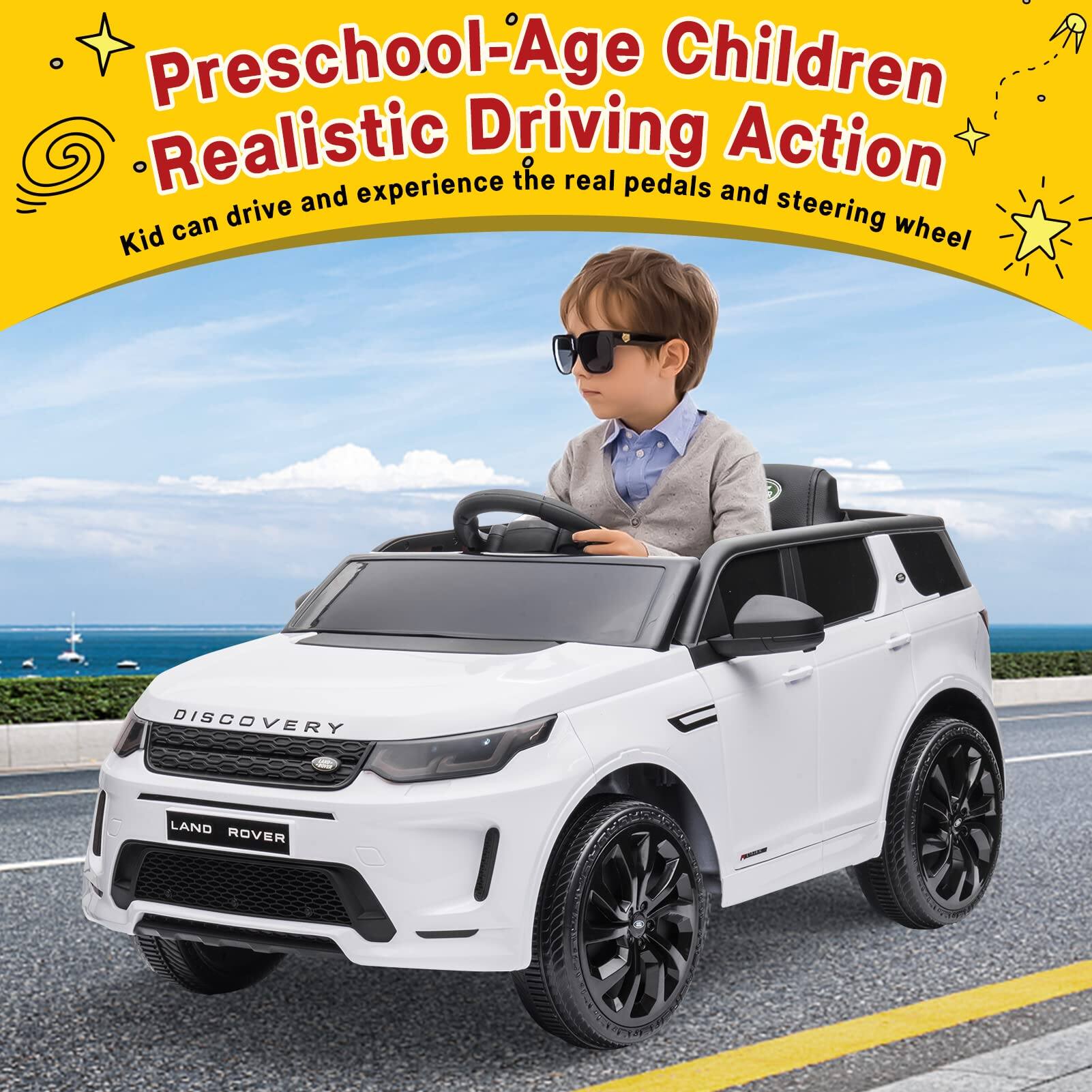 GARVEE Licensed Land Rover 12V Kids Electric Car with Parent Remote ...