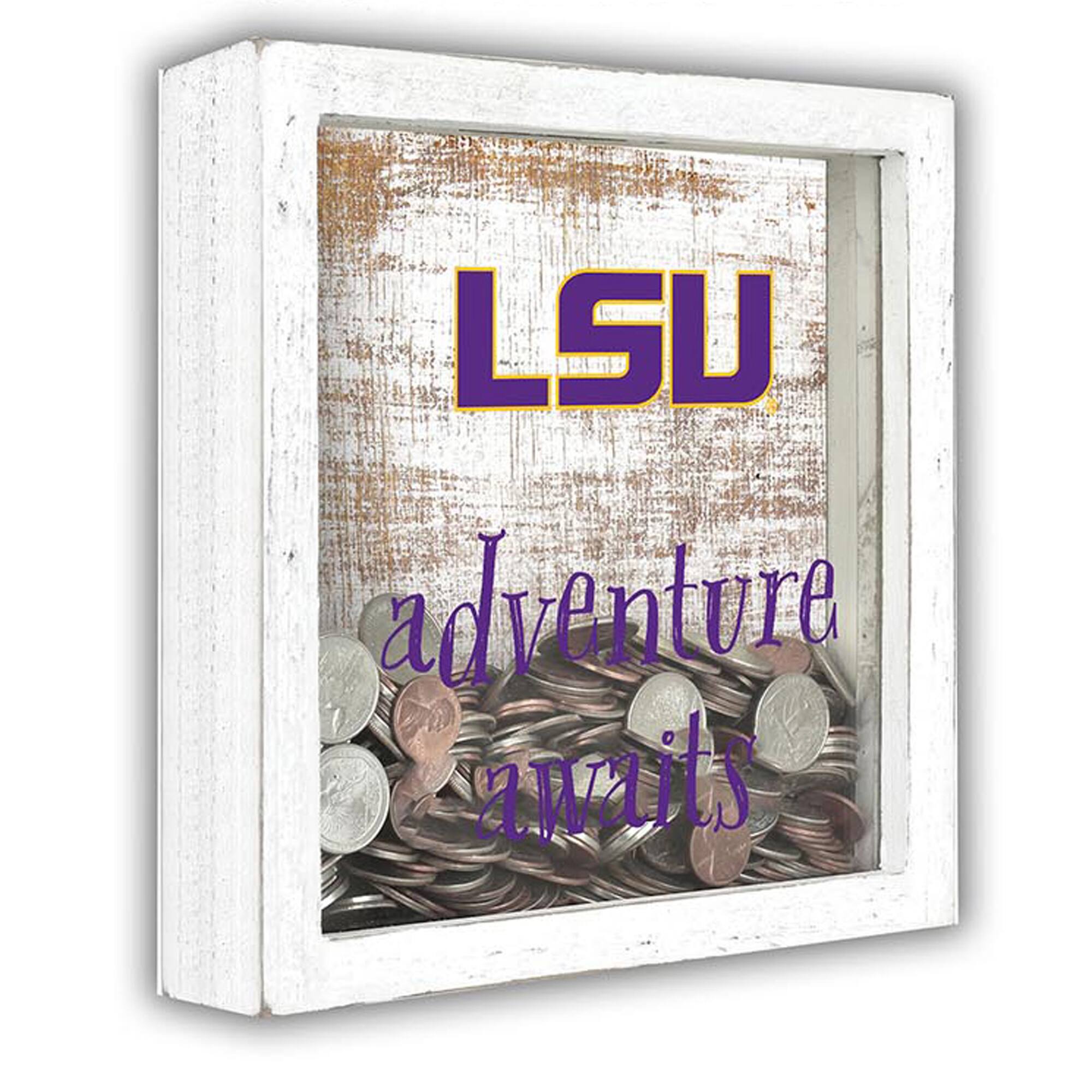 Fan Creations LSU Tigers 14'' x 13'' Adventure Awaits Money Box ...