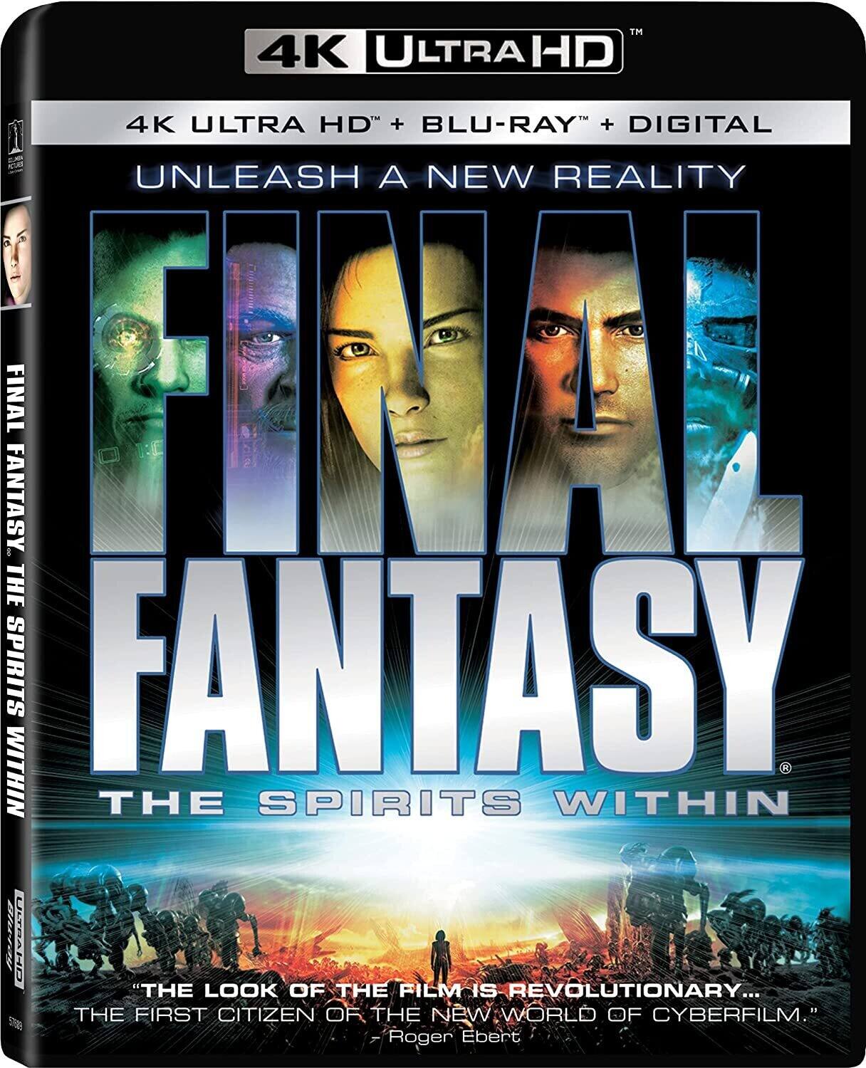 Final Fantasy: The Spirits Within 4K Blu Ray [Standard] [4K Ultra HD ...
