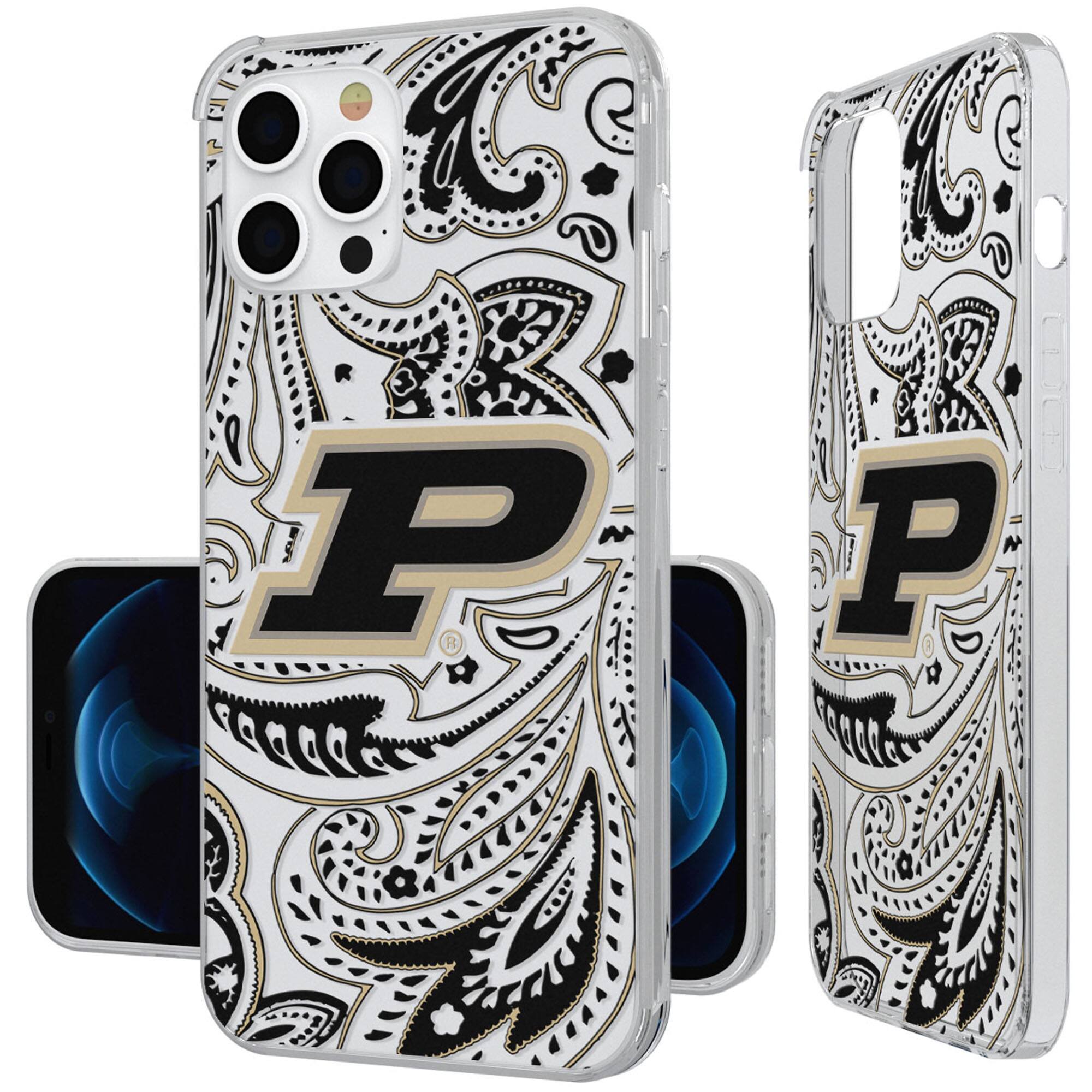Keyscaper NCAA Purdue Boilermakers iPhone Paisley Design Clear Case 12 ...