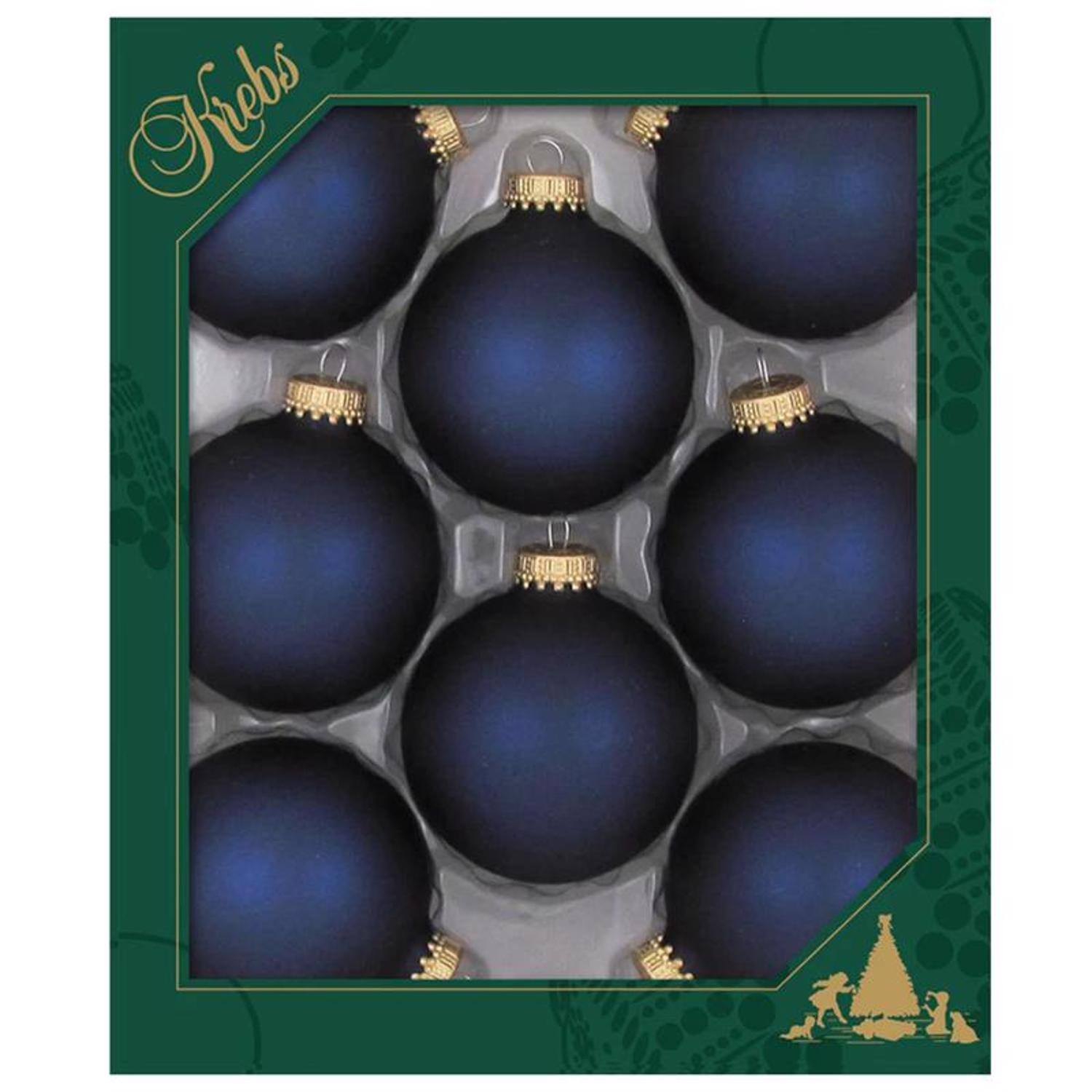Christmas by Krebs Midnight Haze Ball Ornaments 2 5/8 in. (Case of 12 ...