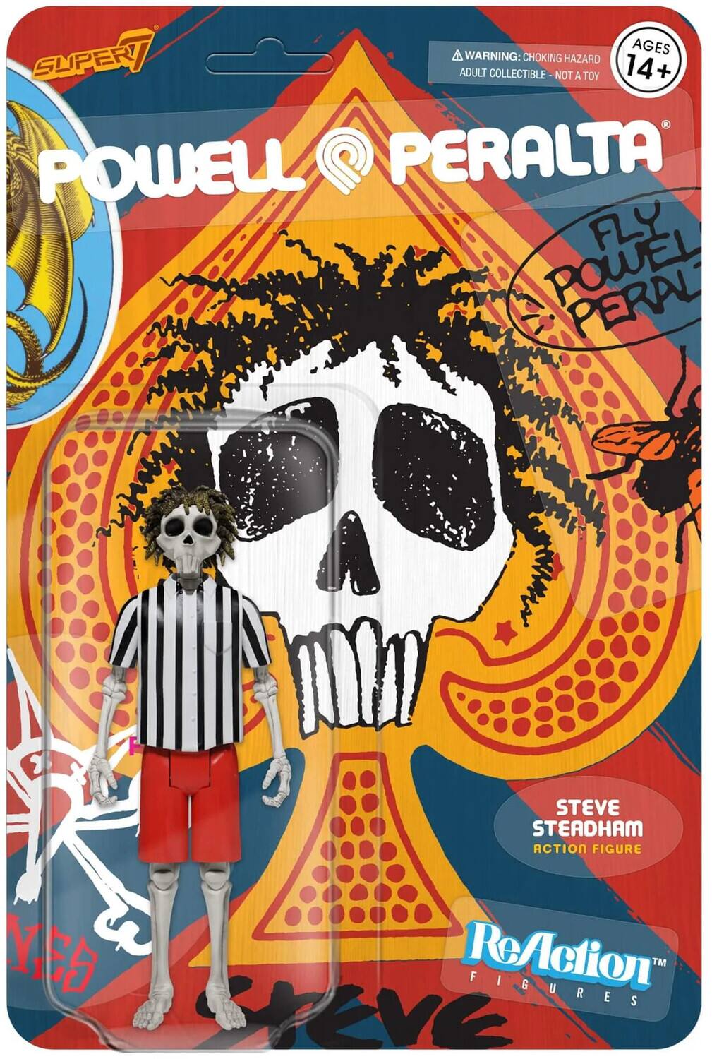 Super7 Powell Peralta Reaction Figure Wave 1 Steve Steadham Collectibles Multicolor 840049827233 ...