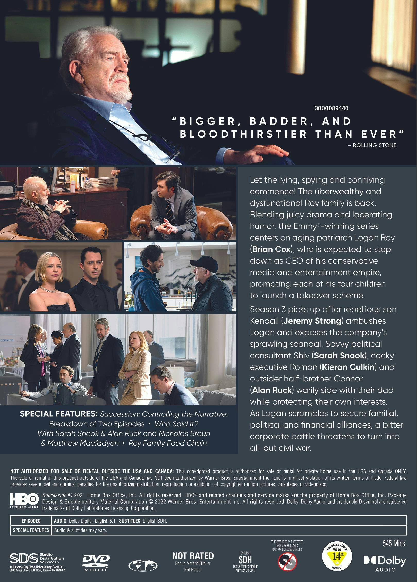 Succession: The Complete Third Season (Box Set) [DVD] [Standard] - Best Buy