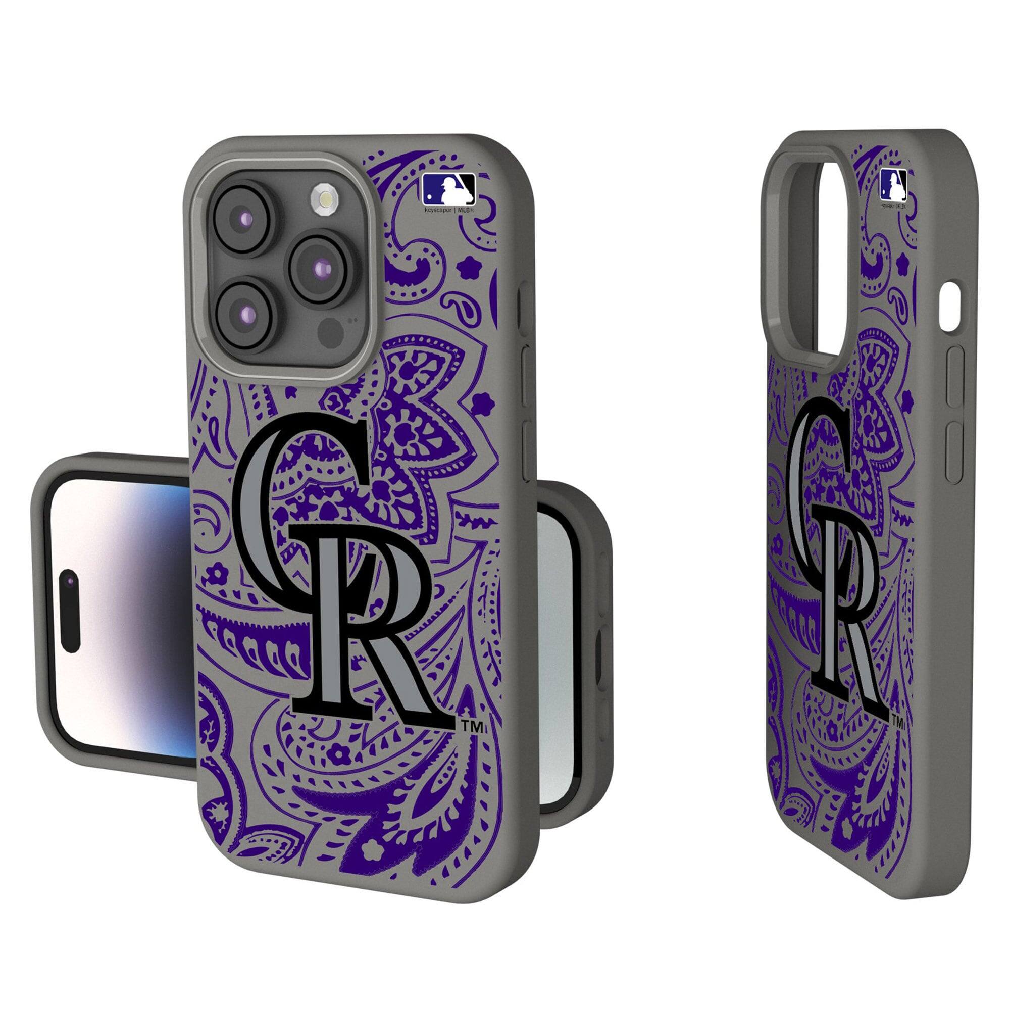 Keyscaper MLB Colorado Rockies Paisley iPhone Soft Touch Case 15 Gray ...