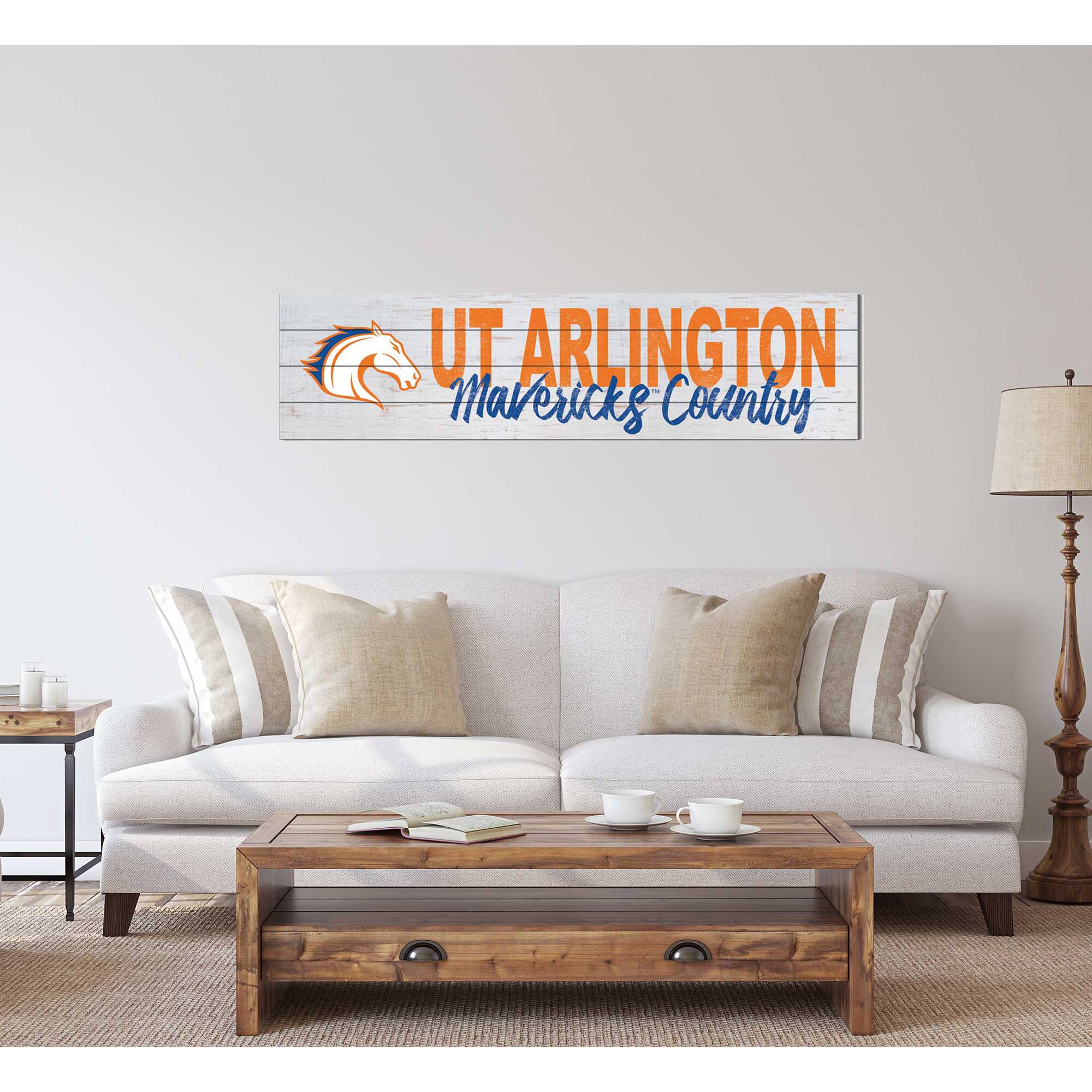 Jardine UT Arlington Mavericks 40'' x 10'' Logo Sign White 5201448 ...