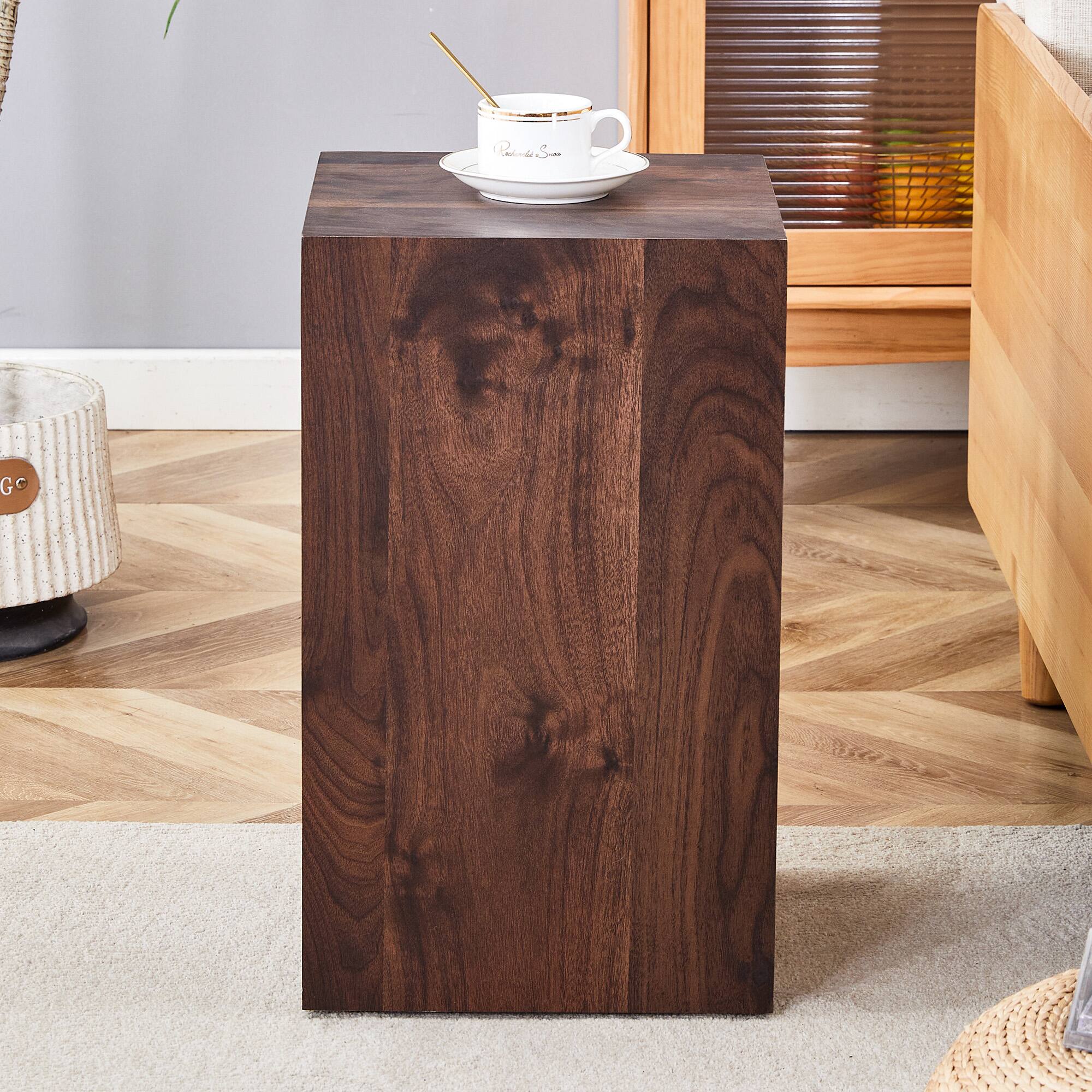 APRILSOUL Walnut Wood Grain Plastic Coffee Table Luxurious Design ...