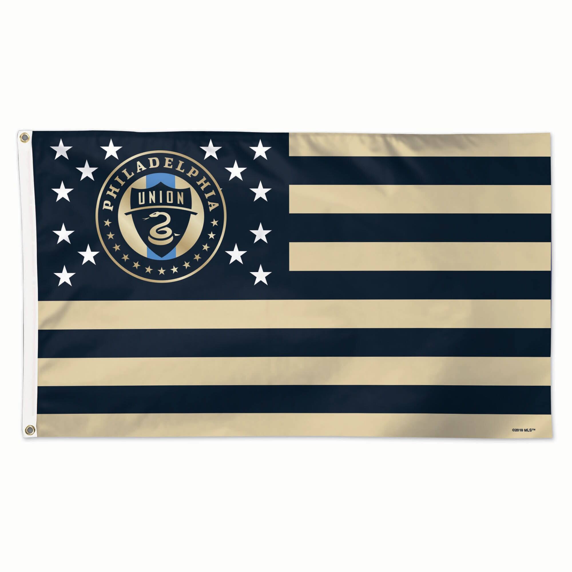 WinCraft Philadelphia Union 3' x 5' 1 Sided Deluxe Flag Multicolor ...