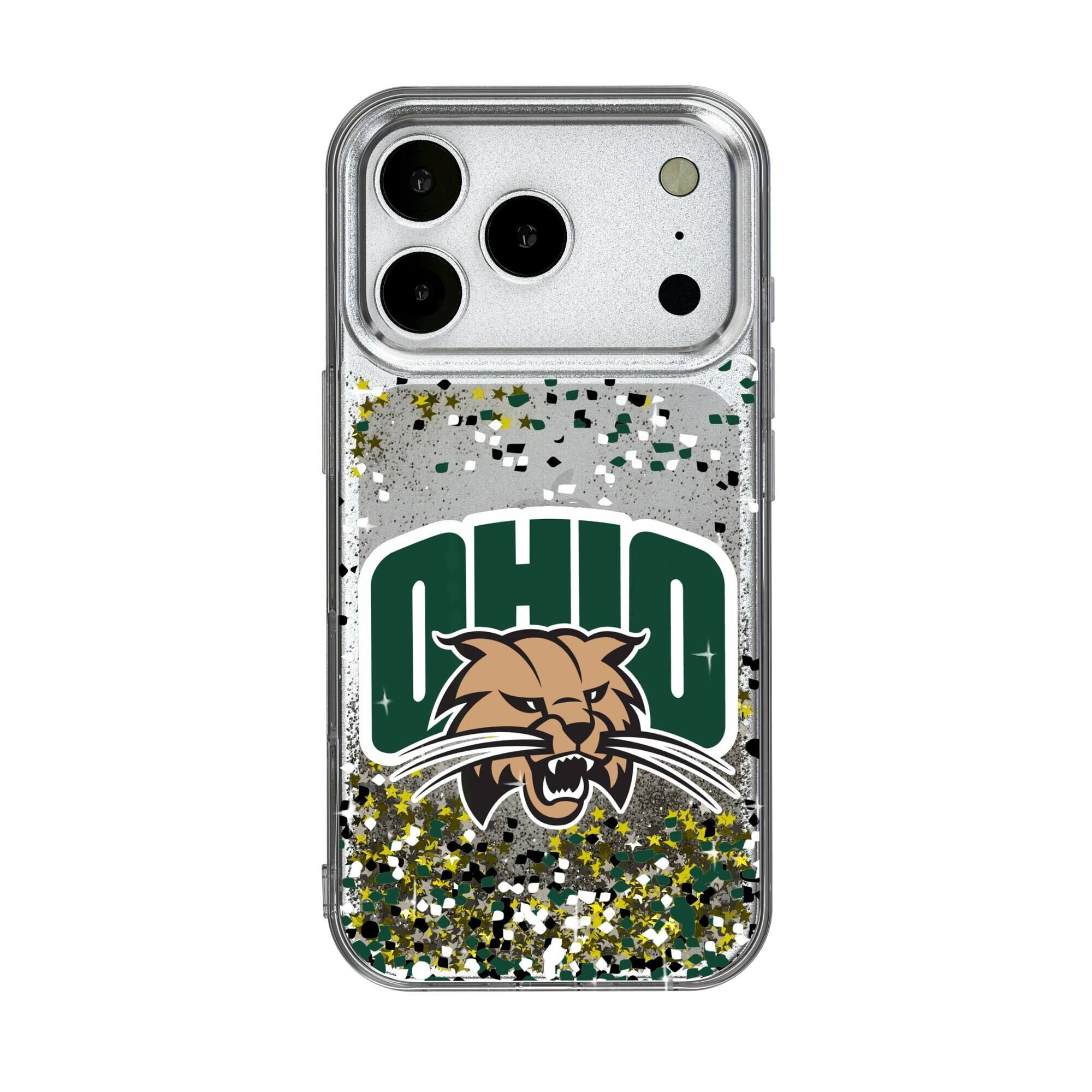 Keyscaper NCAA Ohio Bobcats iPhone Glitter Confetti Design Case 16 ...