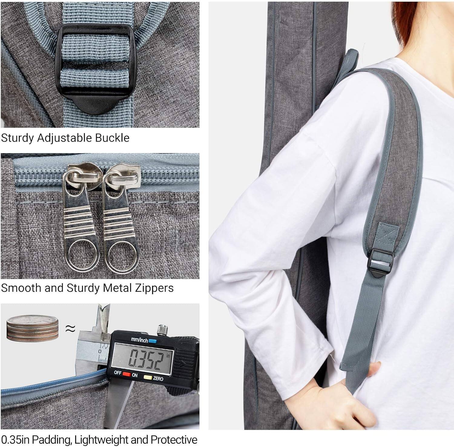 CAHAYA Electric Guitar Bag Padded Electric Guitar Gig Bag Case 0.35in ...