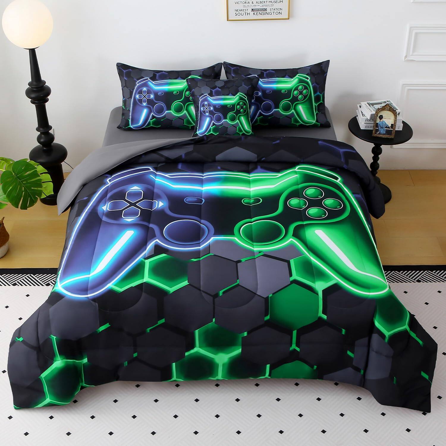 Klein NICHOLAS - Gamer Comforter Sets For Boys girls Bed In A Bag 3d ...