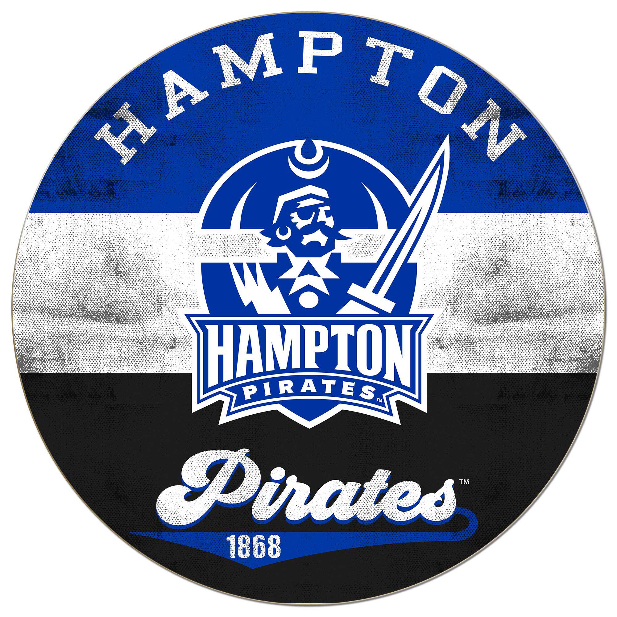 Jardine Hampton Pirates 20'' x 20'' Retro Logo Circle Sign Blue 4939621 ...