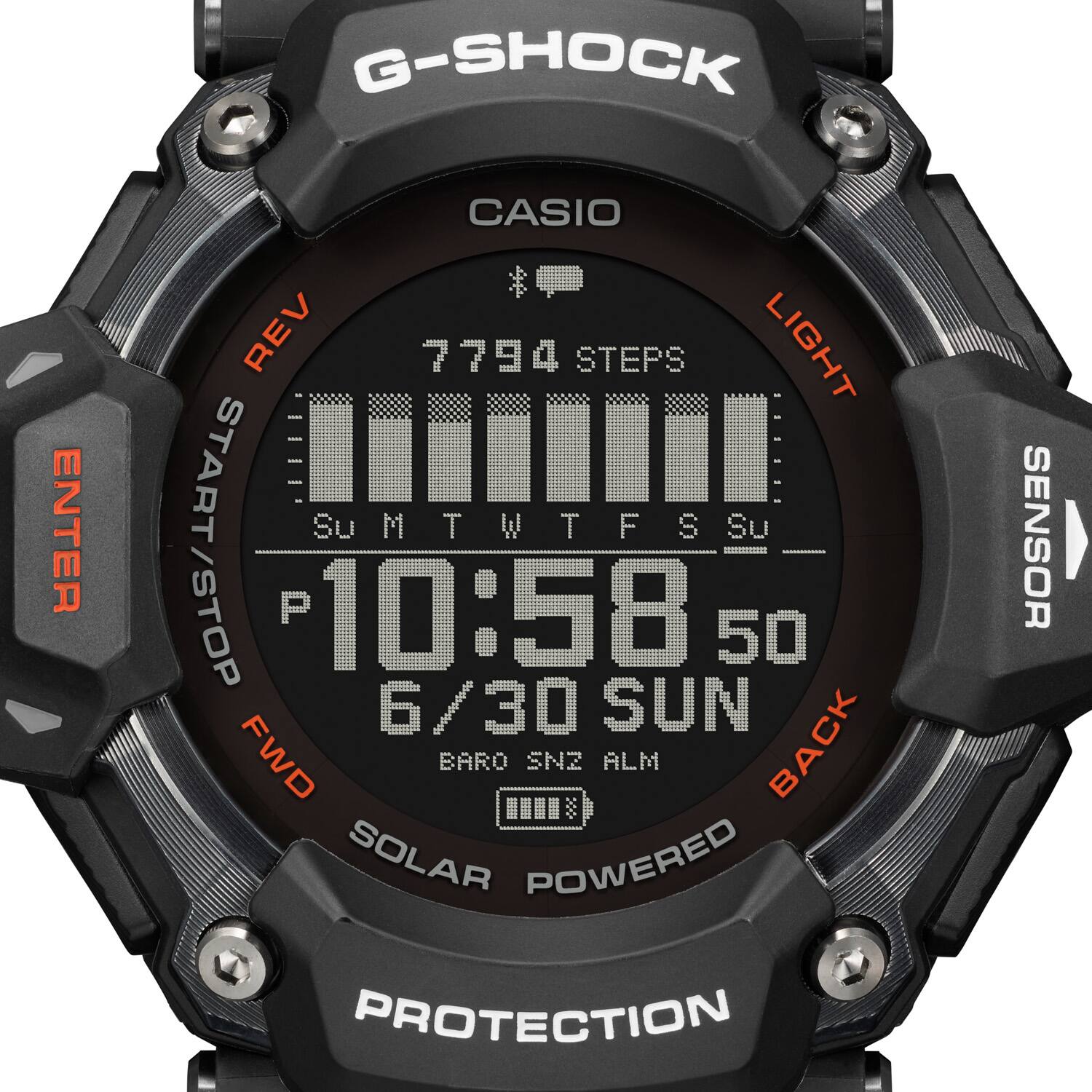 Casio G Shock Move 52mm Heart Rate + GPS Solar Assist Resin Strap ...