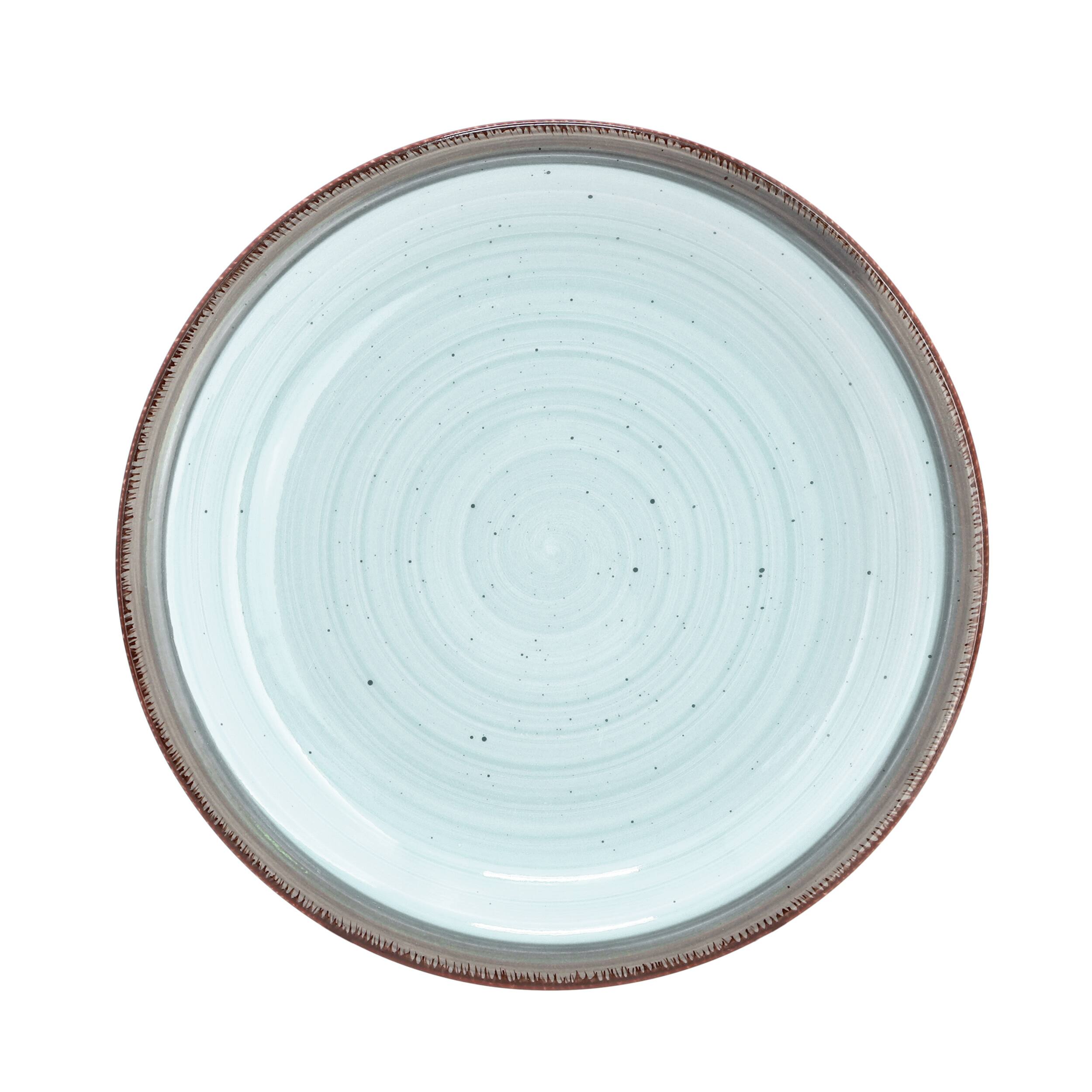 Gibson Home Holcomb 12 Piece Ceramic Dinnerware Set Light Blue ...