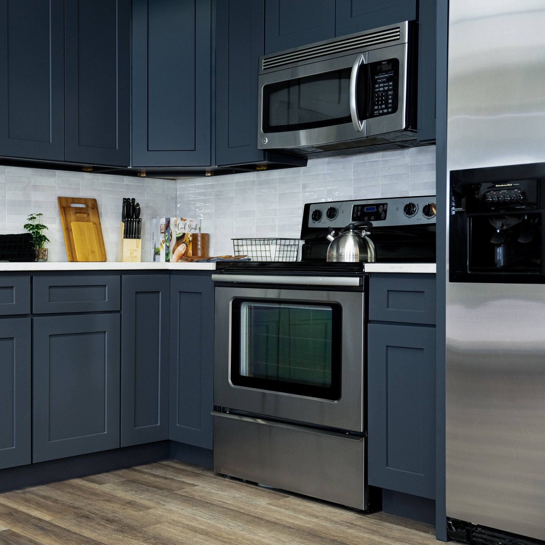 Boyel Living 18 Inch 3 Drawer Kitchen Base Cabinet with Full Overlay ...