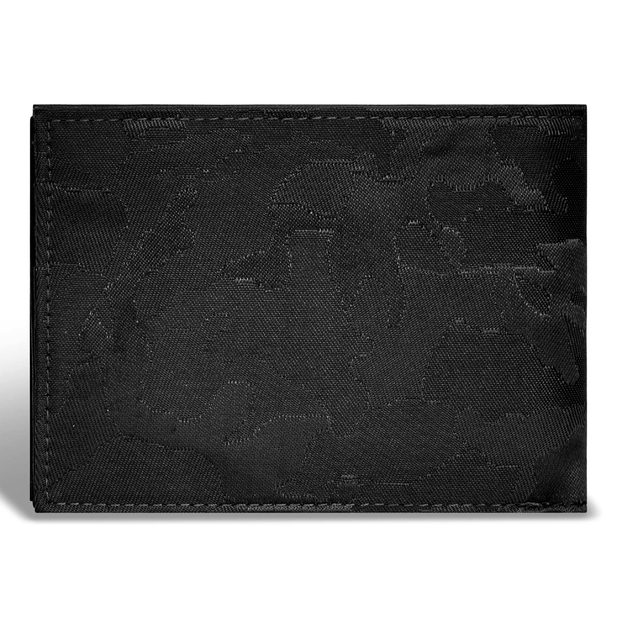 Champs Camo Collection Leather Center Wing Wallet Black MW-109-BLACK ...