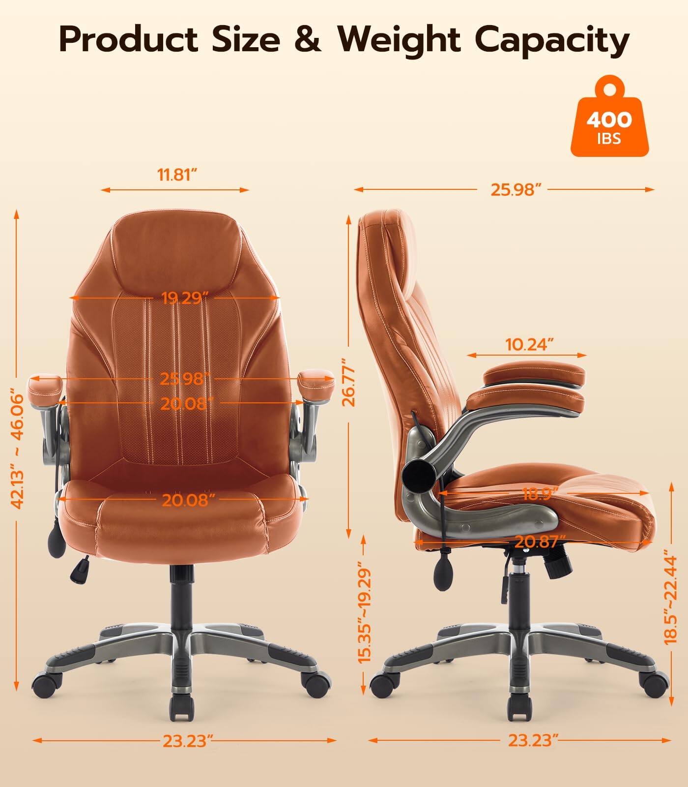 ThinkLink Electronic Premium High Office Desk Chair Computer Adjustable ...