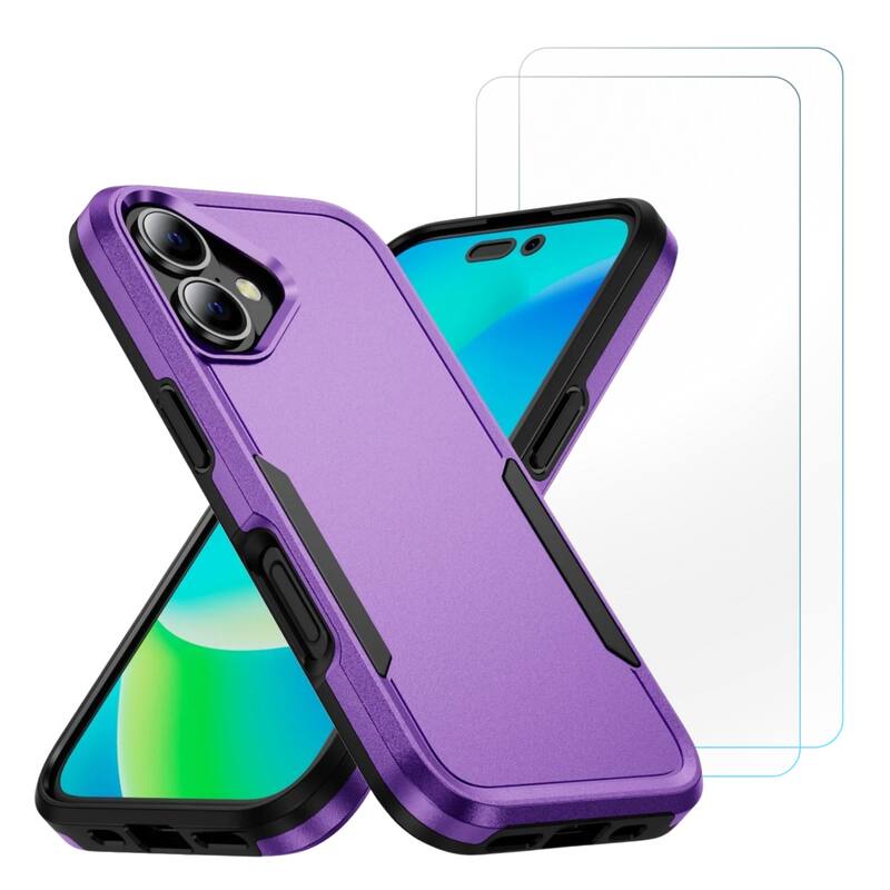 Entronix iPhone 17 Bundle: Soft Touch Dual Layer Case & 2 Screen ...