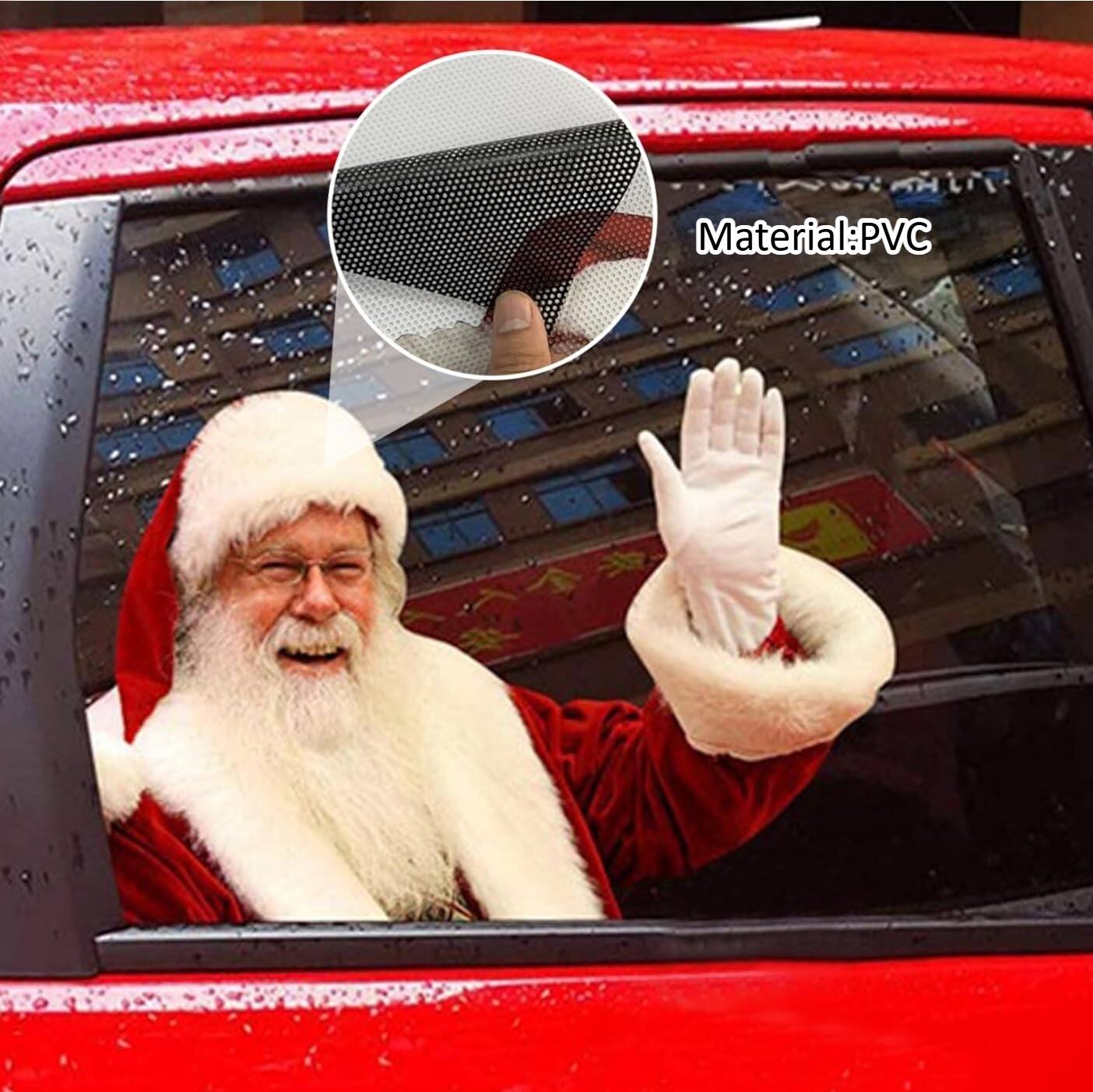 Auledio 1 Pc Santa Claus Car Right Rear Window Sticker, Funny Self ...