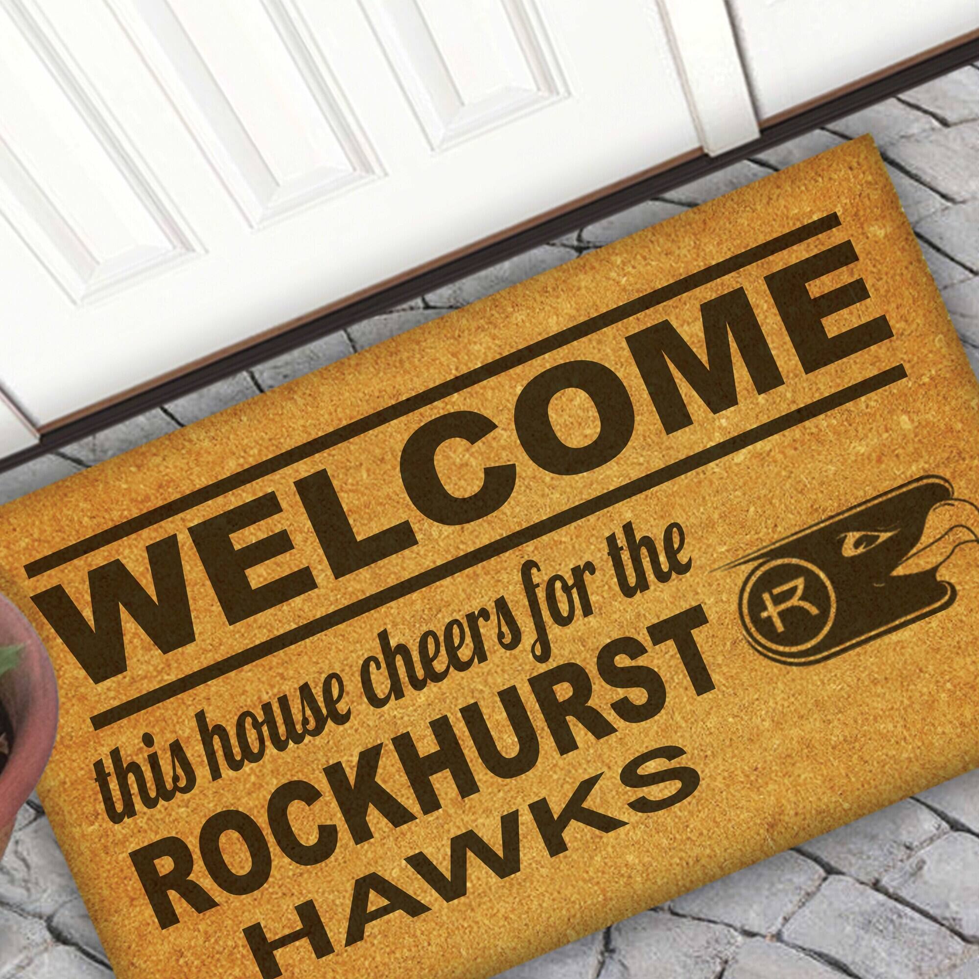Jardine Rockhurst Hawks 18" x 30" Welcome Doormat Brown 200134649 ...