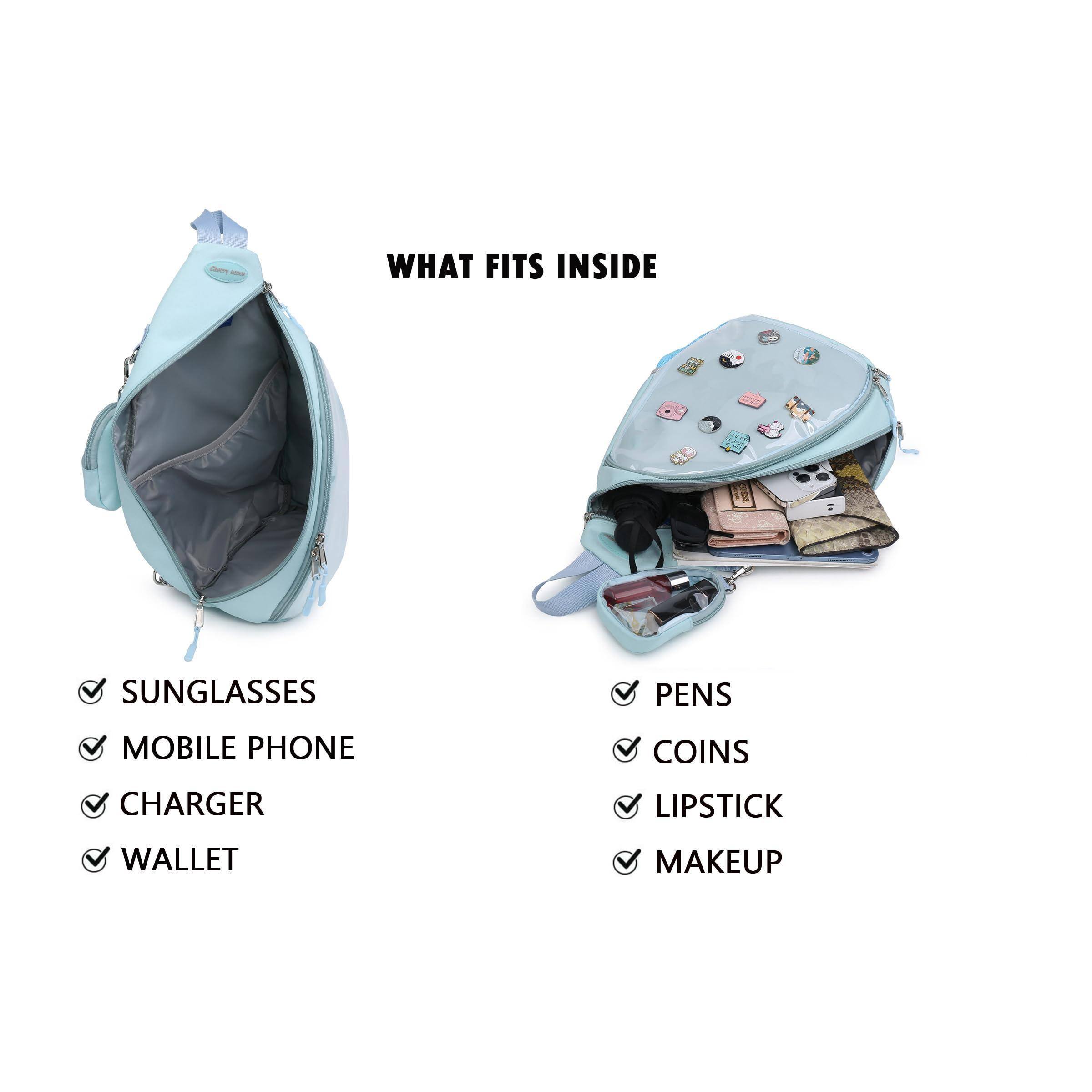 Cozy Serene Oxford Ita Bag Pin Display Chest Pack Single Shoulder Sport ...