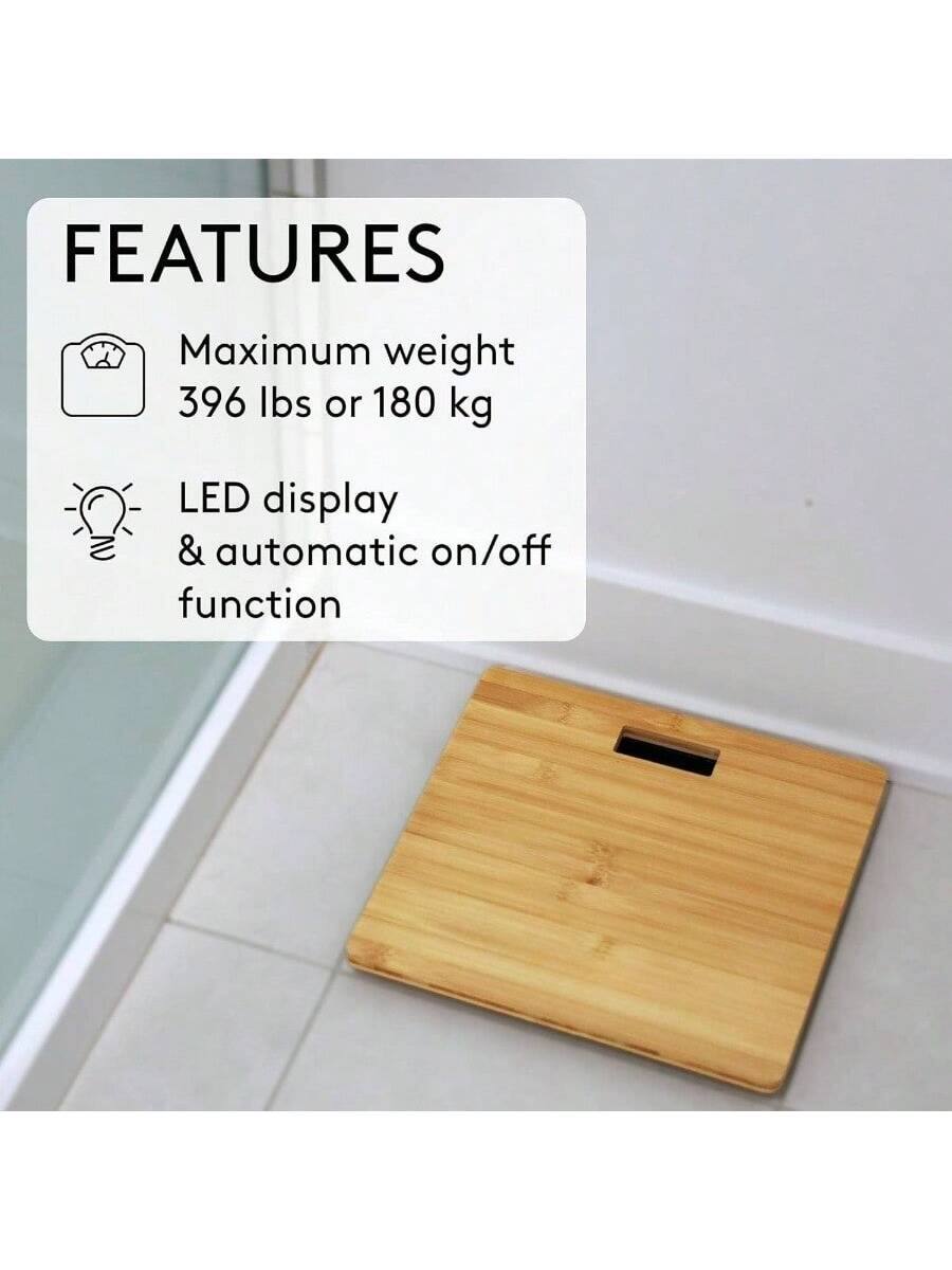 The Best Inks Wooden Bathroom Body Weight Scale with Digital LCD ...