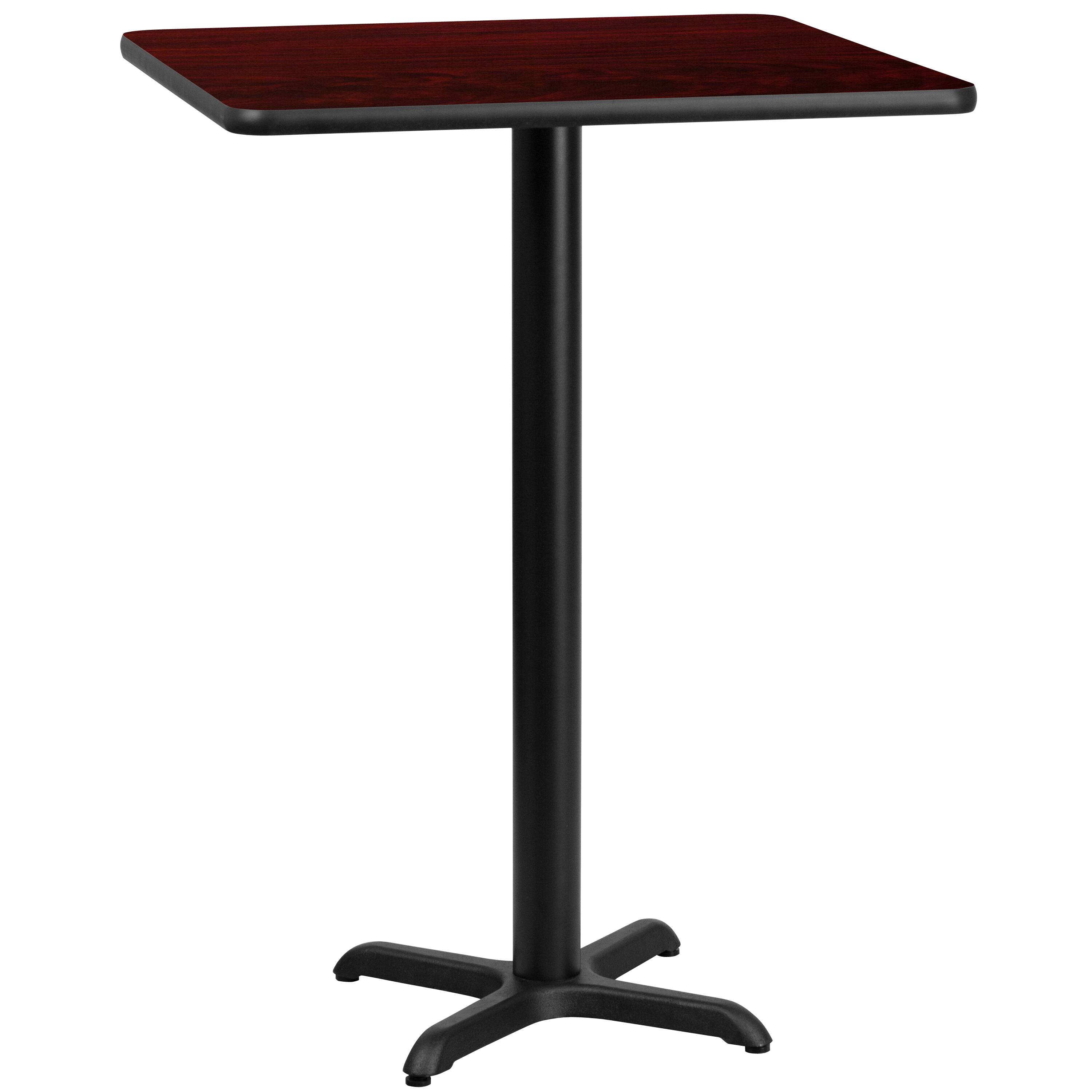 Emma + Oliver 30" Square Laminate Table Top with 22"x22" Bar Height ...