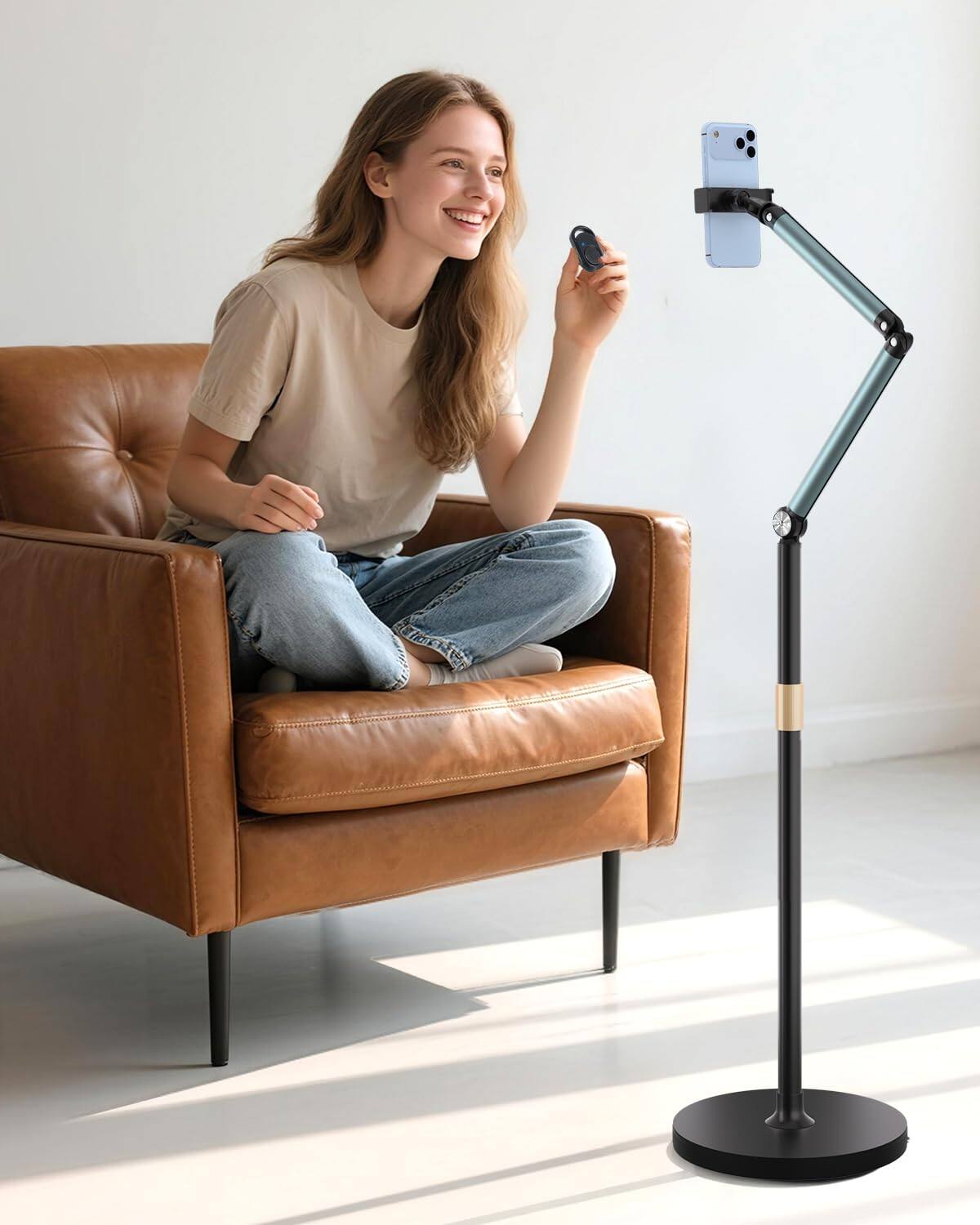 HM 1810 Phone Floor Stand Overhead With Extension Arm Remote Height ...