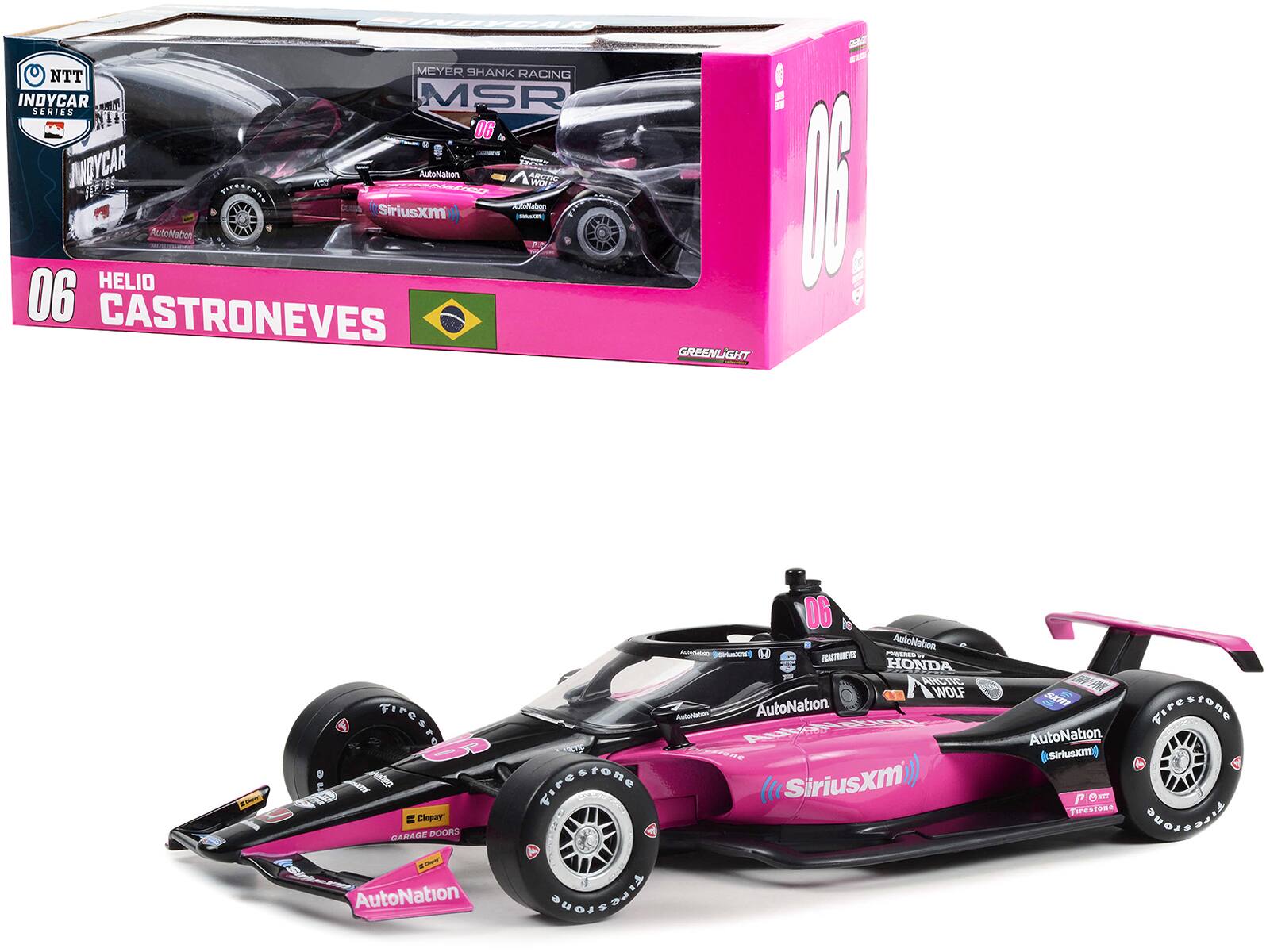 Greenlight Dallara IndyCar #06 Helio Castroneves "AutoNation SiriusXM ...