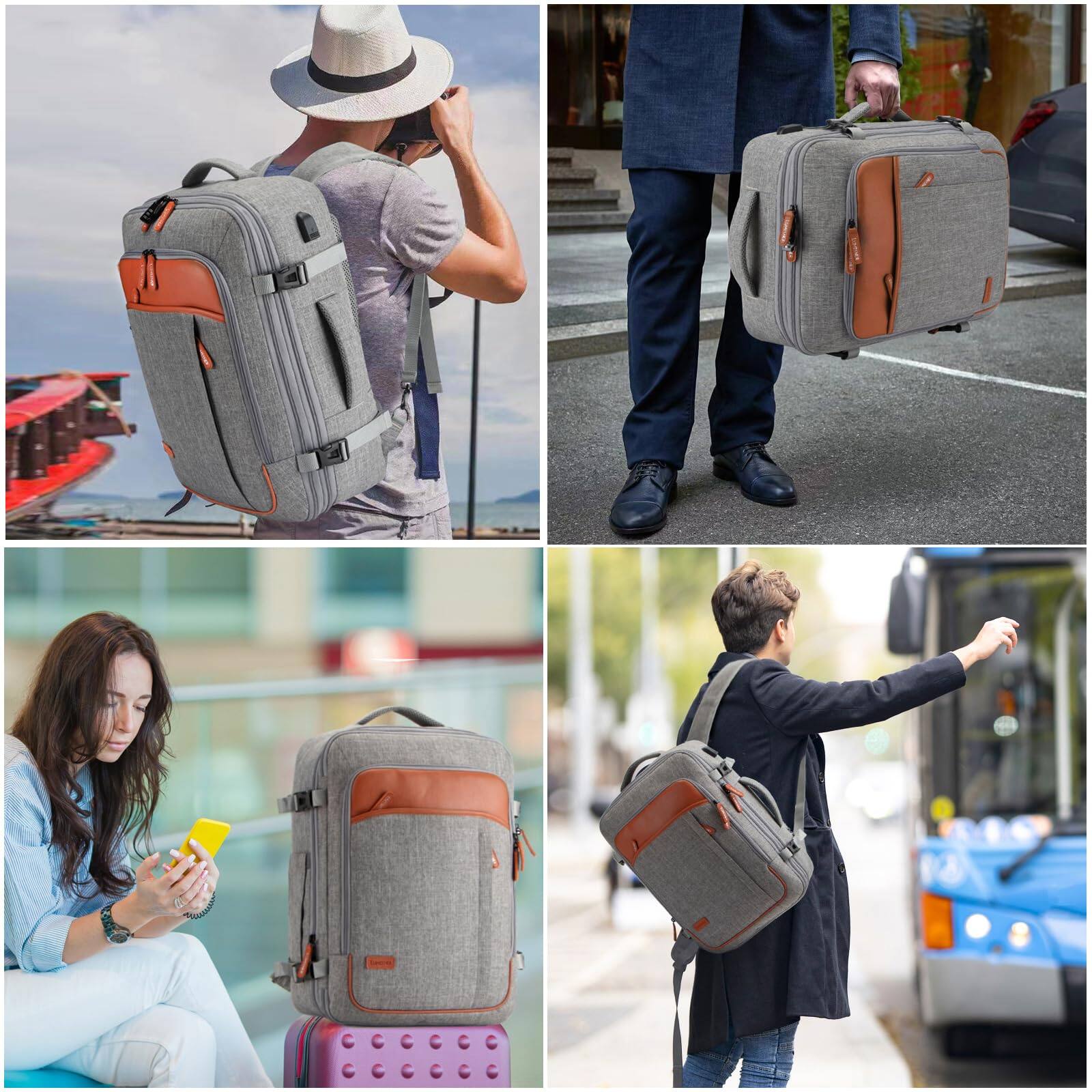 Stamp n Camp Travel Laptop Backpack 42l Carry On Luggage Flight ...