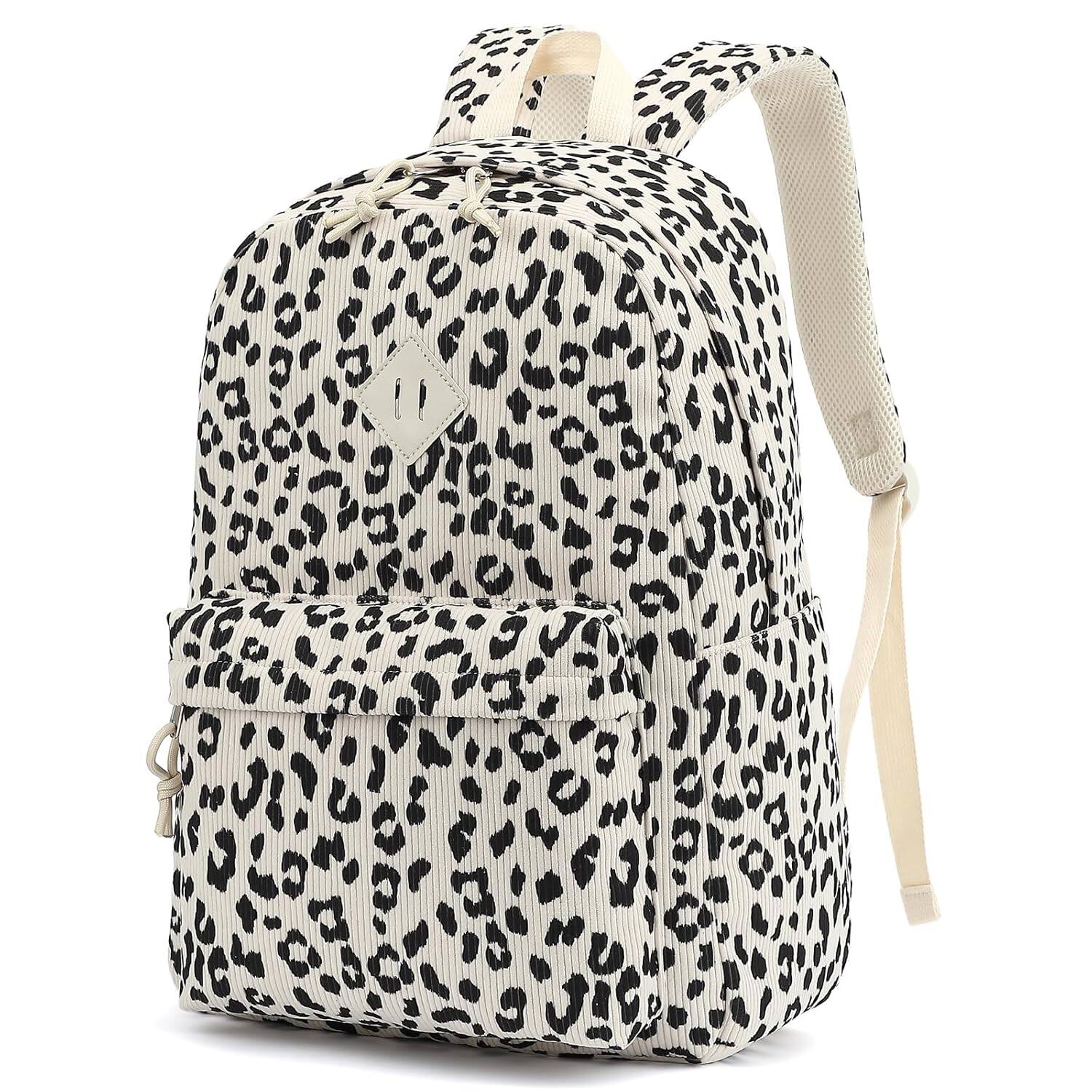 Live At Space Corduroy Girls Backpack School Women College Bookbags ...