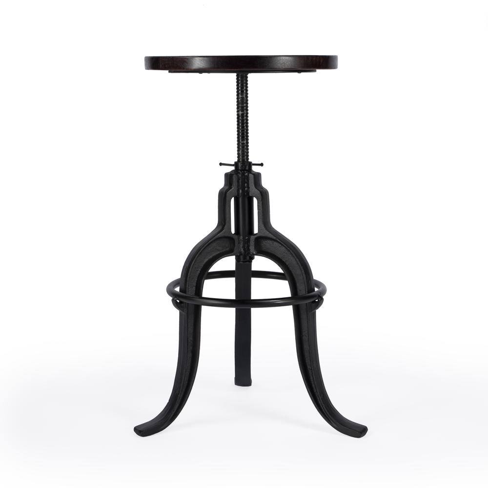 Back. Butler Specialty - Gladney Iron Swivel 22" Bar Stool - Multi-Color.
