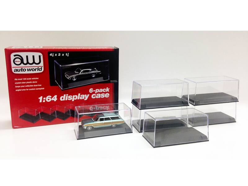 Autoworld 6 Collectible Display Show Cases for 1/64 Scale Model Cars by ...