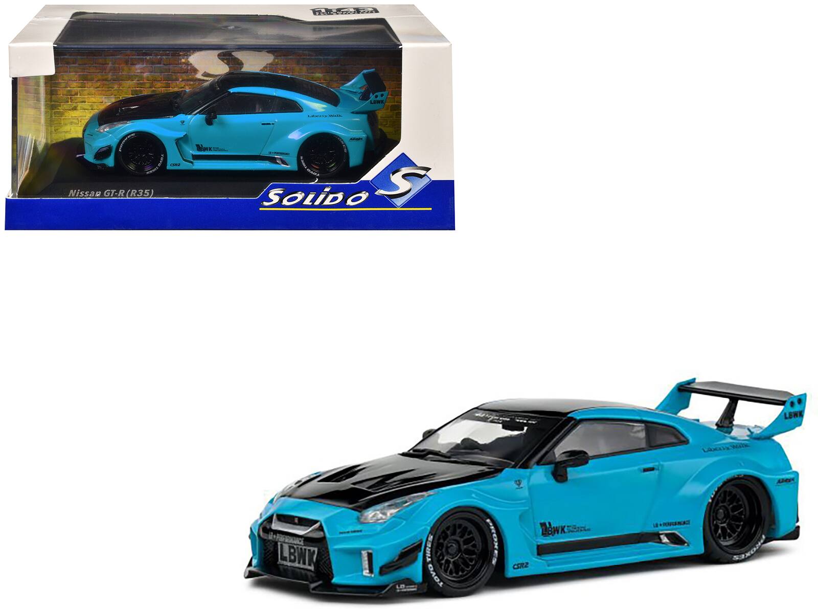 Solido 2019 Nissan GT R (R35) LB Silhouette Works RHD (Right Hand Drive ...