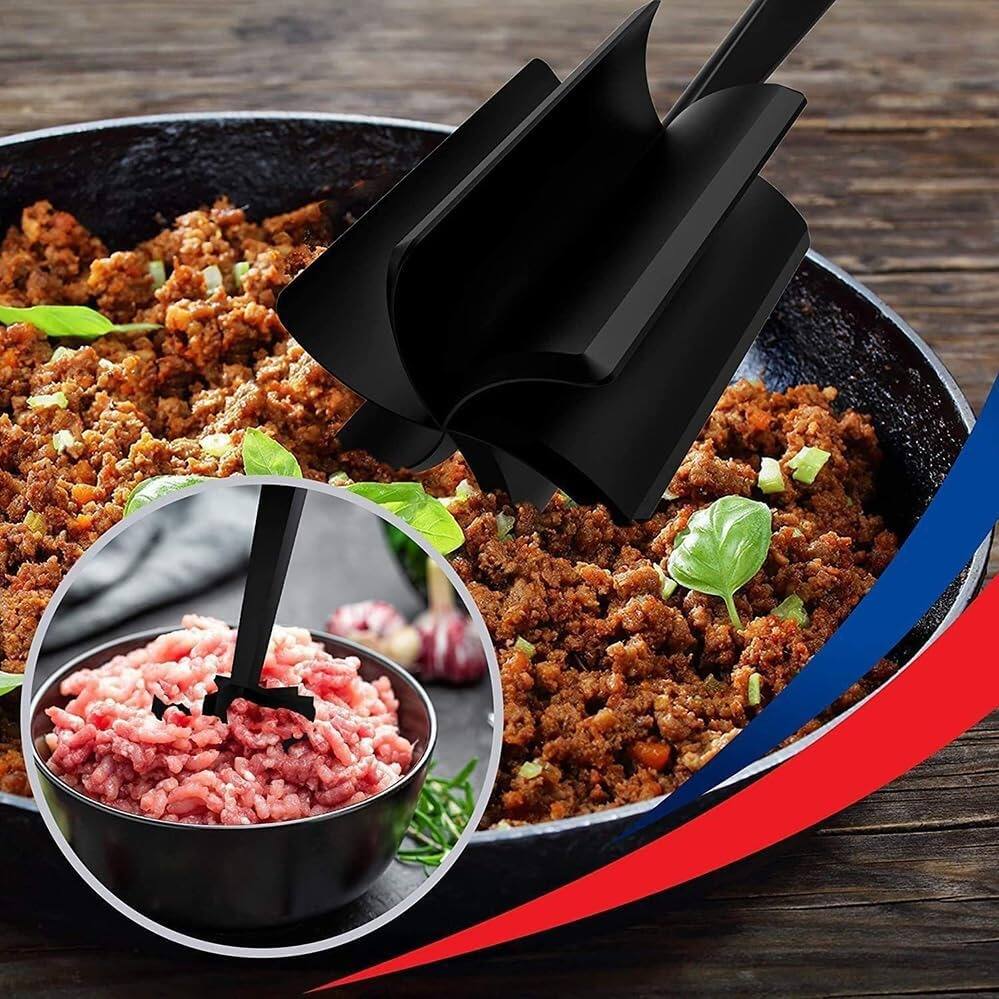 PARKER SLATER Meat Chopper Masher – Heat Resistant Kitchen Tool for ...