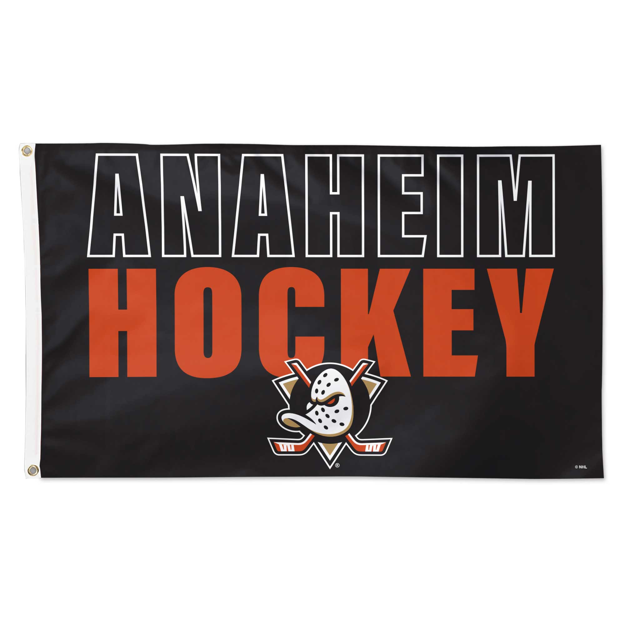 WinCraft Anaheim Ducks 3' x 5' Deluxe Single Sided Flag Multicolor ...