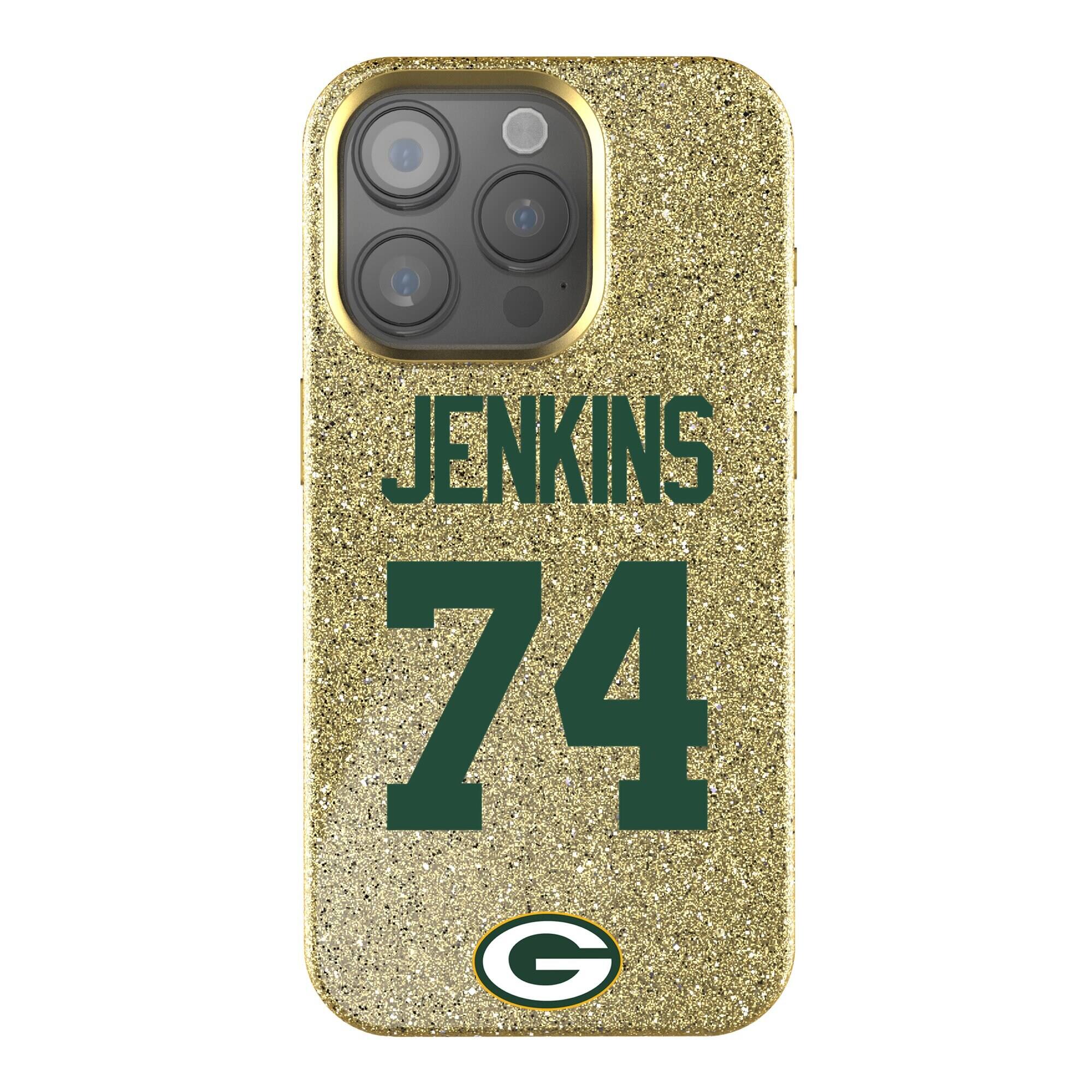 Keyscaper NFL Elgton Jenkins Green Bay Packers Bling iPhone Case 14 Pro ...