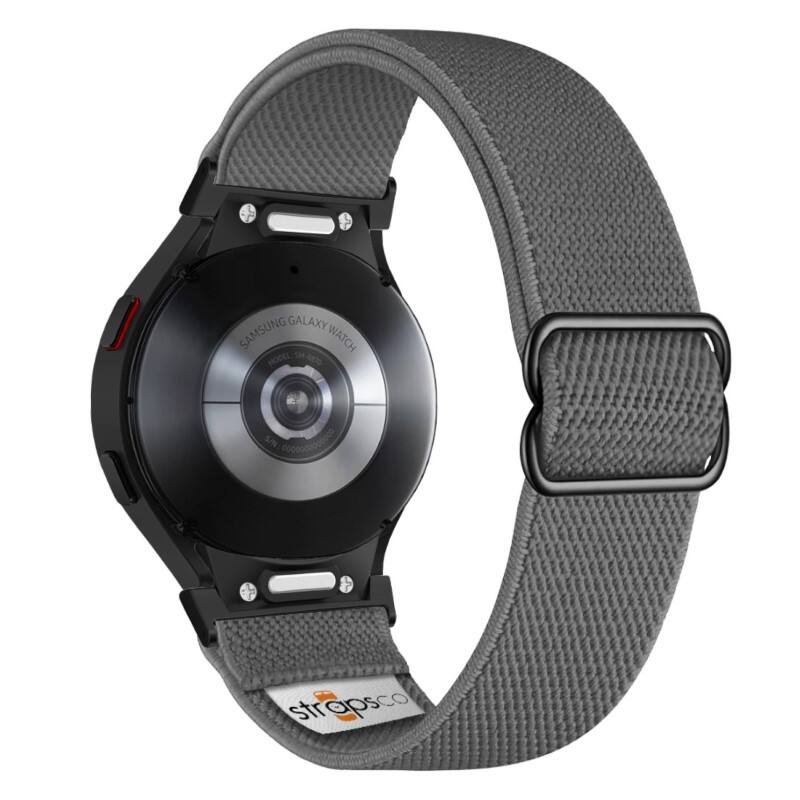 StrapsCo Nylon Stretch Watch Band Strap For Samsung Galaxy Watch 7 Grey ...