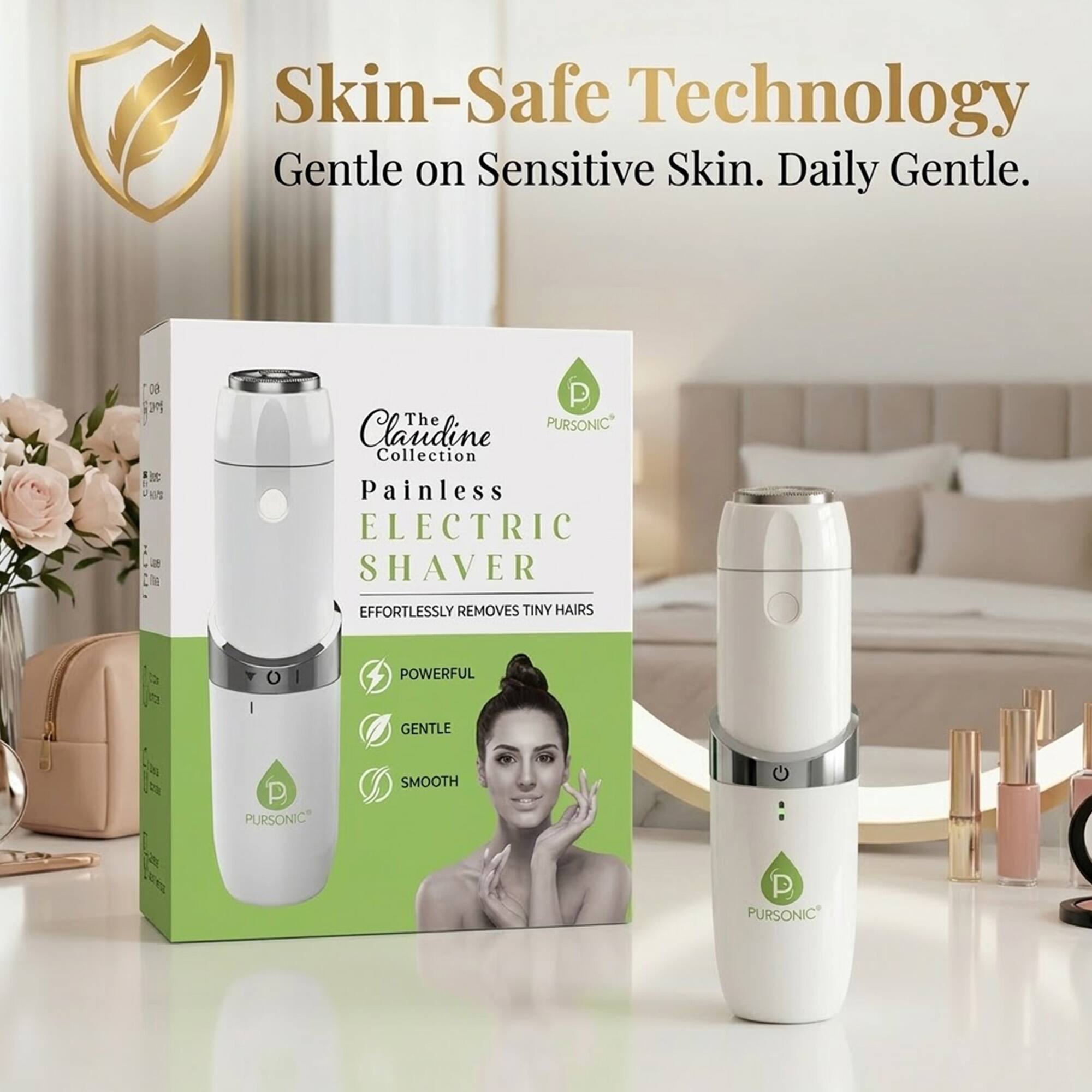 Pursonic Painless Electric Shaver – The Claudine Collection LS136 ...