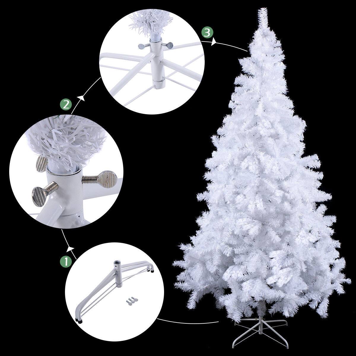 Costway 5Ft Artificial PVC Christmas Tree W/Stand Holiday Season Indoor ...