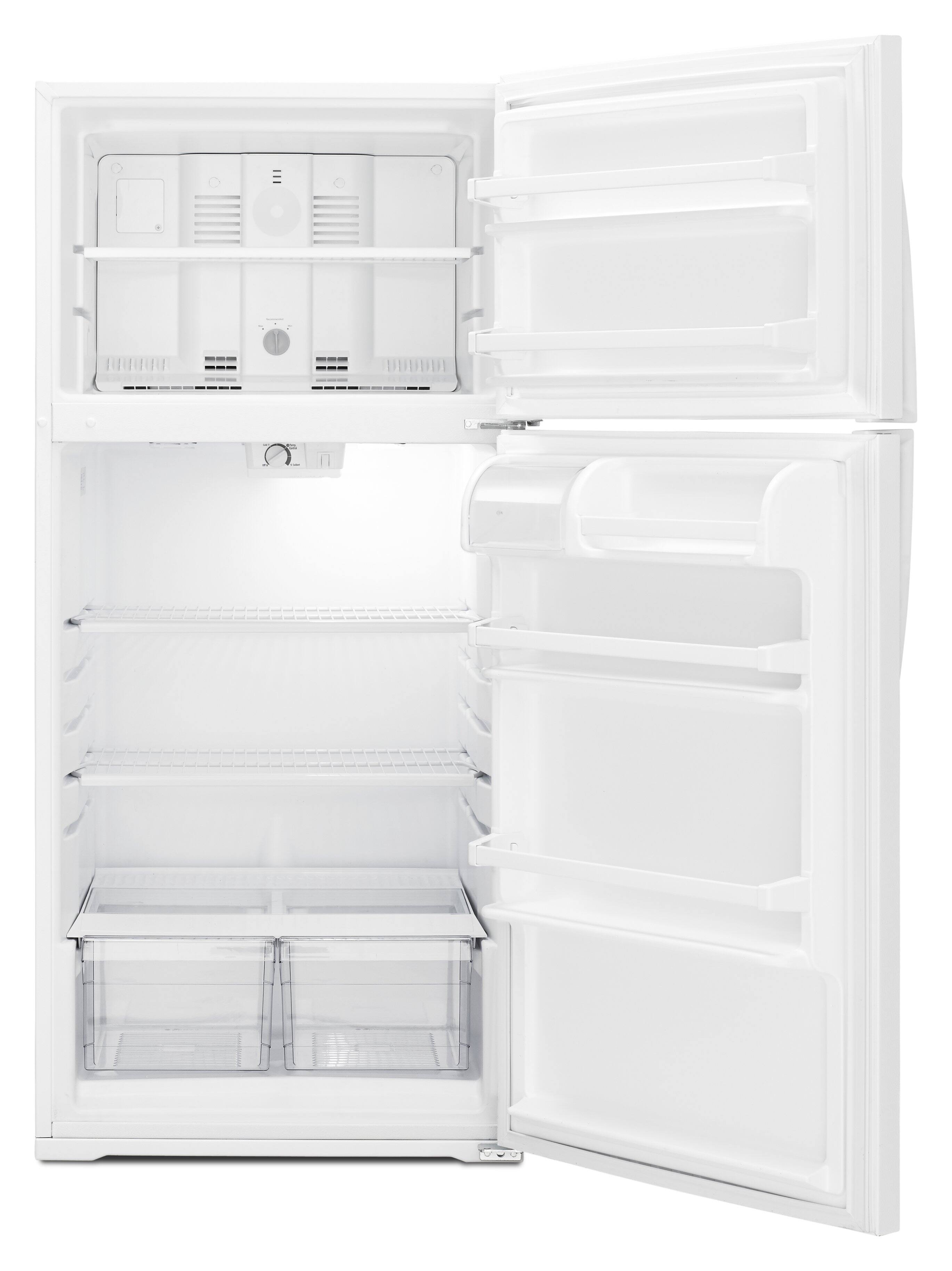 Whirlpool 14.3 Cu. Ft. Top Freezer Refrigerator White WRT134TFDW - Best Buy