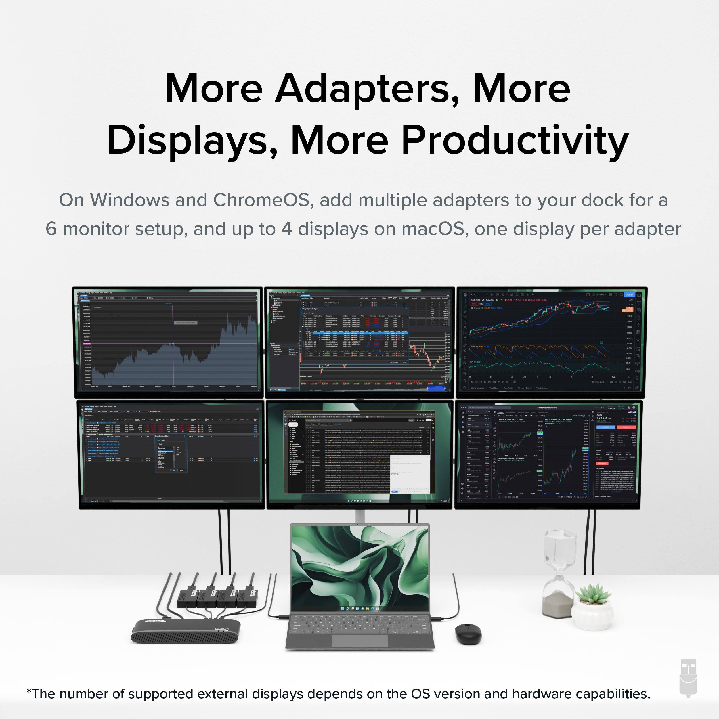 Plugable USB 3.0 to DisplayPort 4K DisplayLink Video Graphics Adapter ...