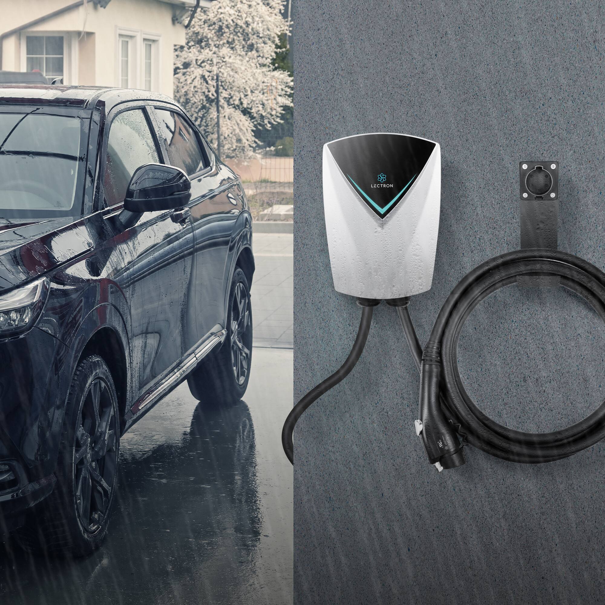 Lectron J1772 Level 2 NEMA 14 50/Hardwired Electric Vehicle (EV ...