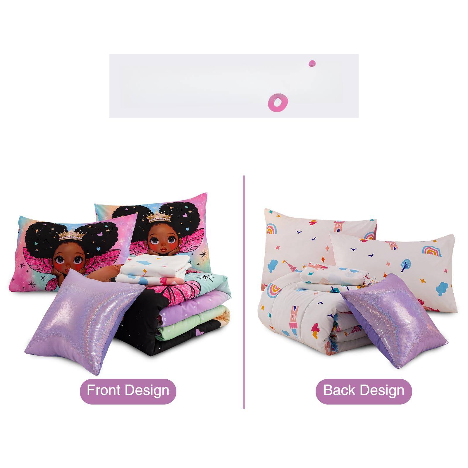 Paradigms Interiors Girl Princess With Wings Comforter Set Gradient ...