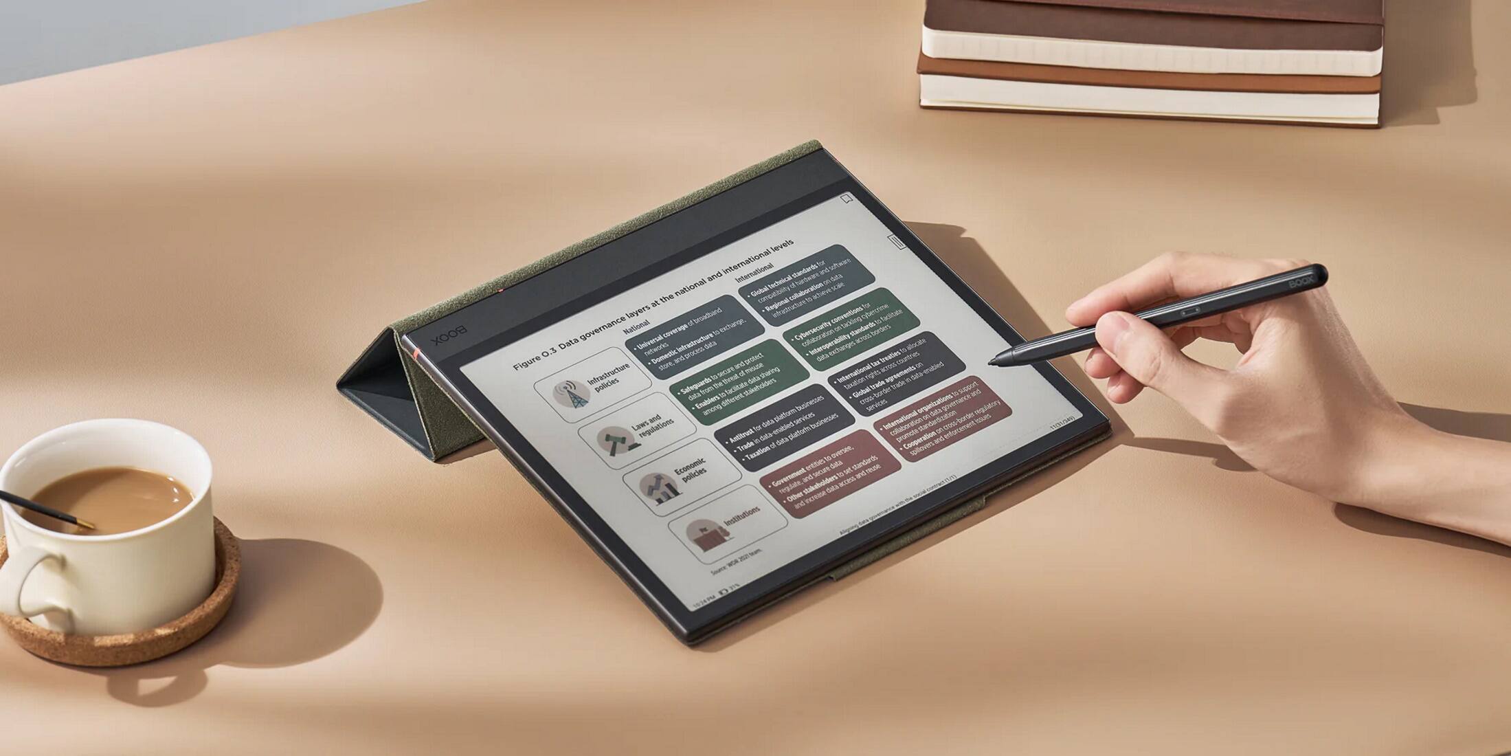 BOOX 10.3" Note Air4 C Magnetic Cover Case Black OCV0467R - Best Buy