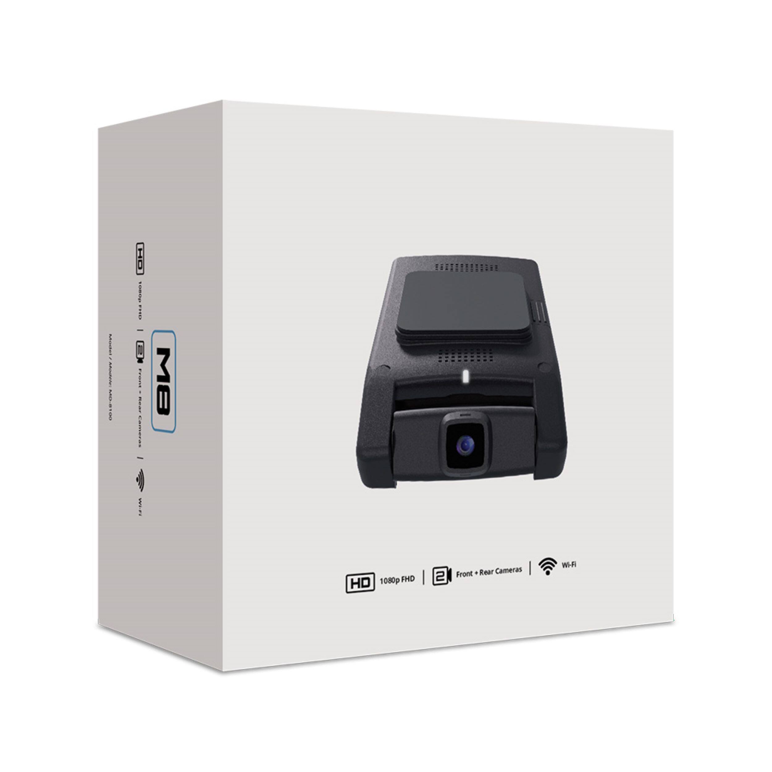 Momento MD 8100 HD Dash Camera Kit (Front and Rear Camera) Black MD-8100 - Best Buy