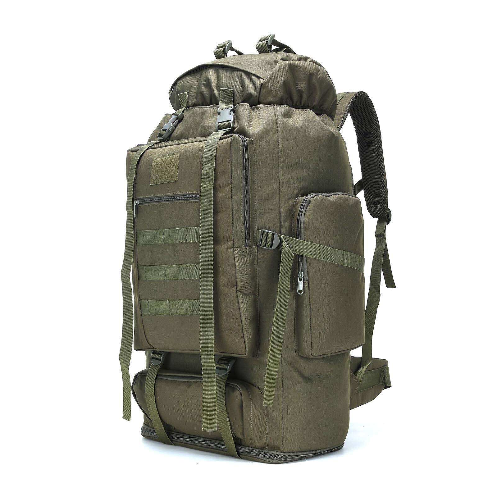 Cozy Serene Hiking Backpack For Men 70l/100l Camping Rucksack Molle 3 ...