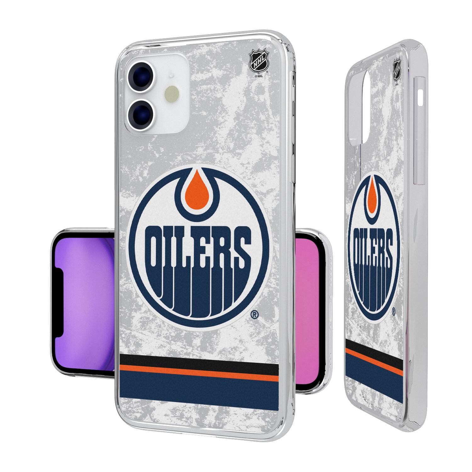 Keyscaper NHL Edmonton Oilers iPhone Stripe Clear Ice Case 12 mini ...