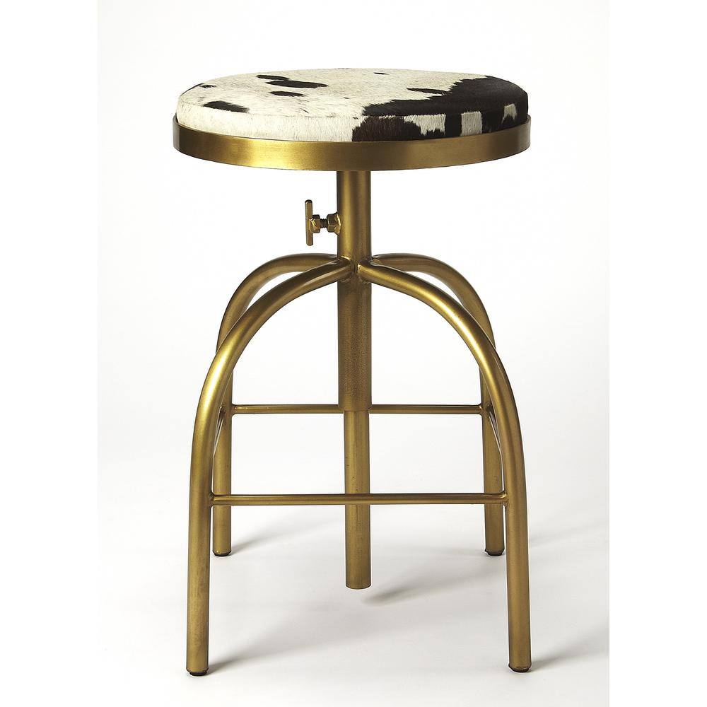 Butler Specialty Grogan Hair On Hide 26" Counter stool Multi Color ...