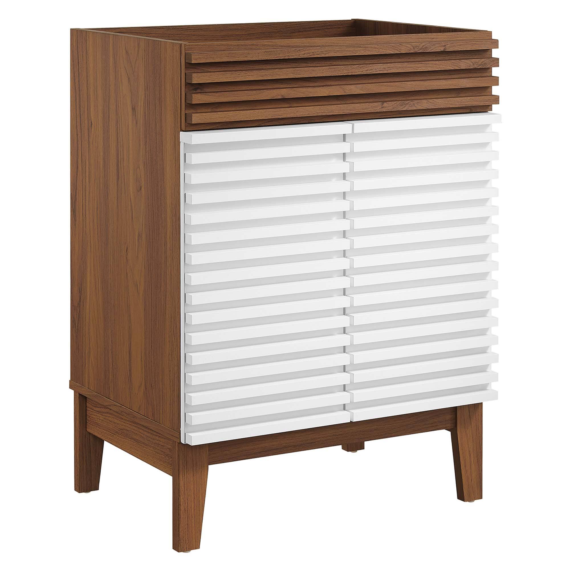 Modway Render 18" and 24" Bathroom Cabinets Basin Not Included White ...